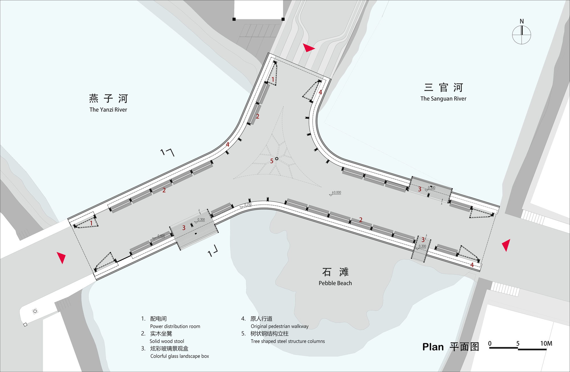 Gallery of New Herringbone Bridge in Kang County / 3andwich Design / He ...