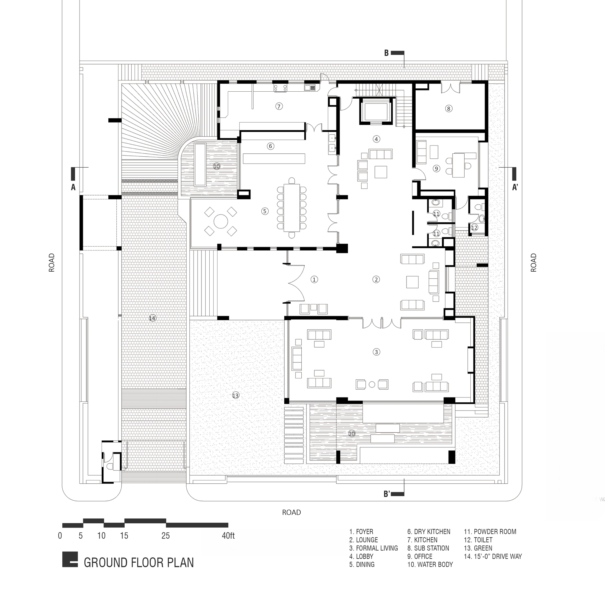 Gallery of Ahsan Residence / Ground One - 17