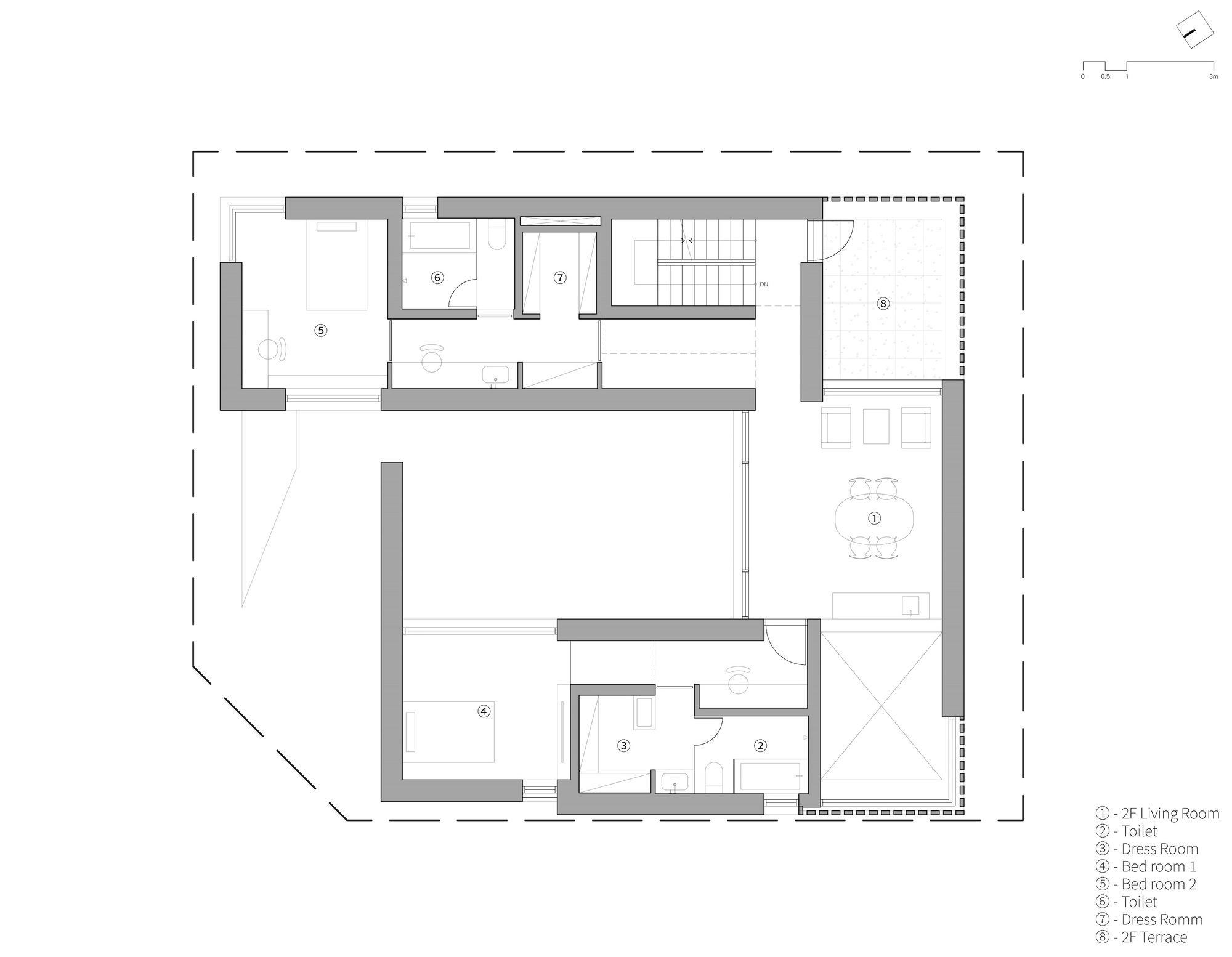 Gallery of Upper Wall, Low Wall Residence / Kode Architects - 17
