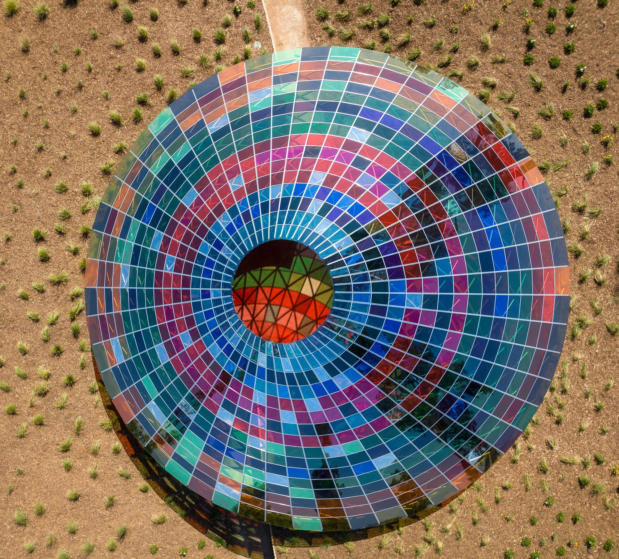 Gallery of A Multicolored Glass Canopy for Senses, Shelter and ...