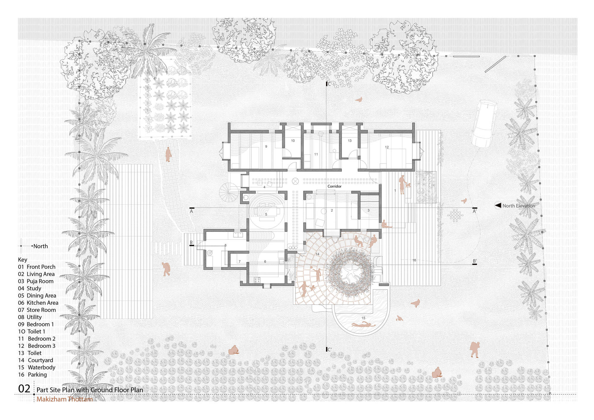 Gallery of Makizham Thottam House / Second Ground - 17