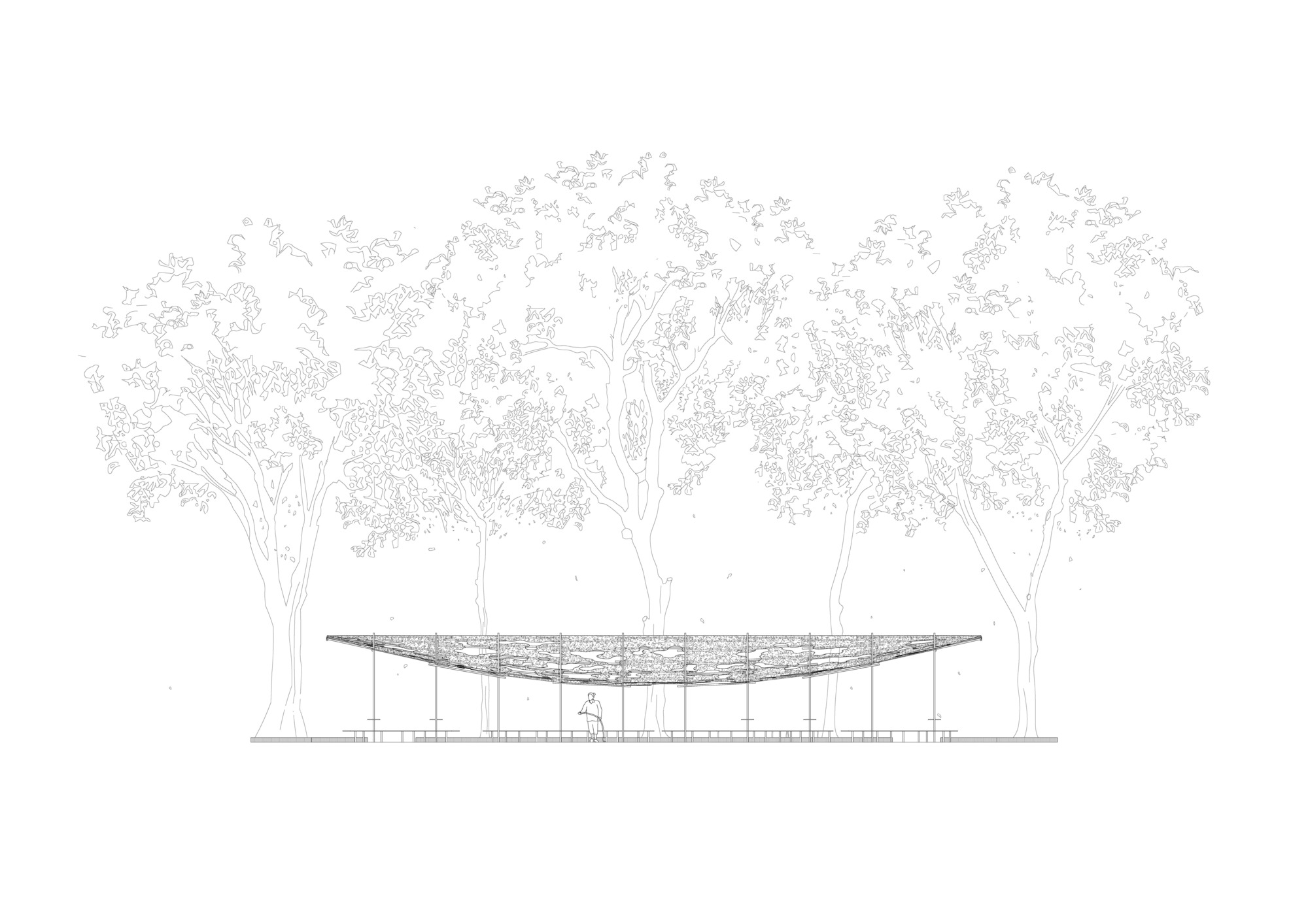 Gallery of People Pavilion, Elevated Ground / sp/n + nerd studio - 11