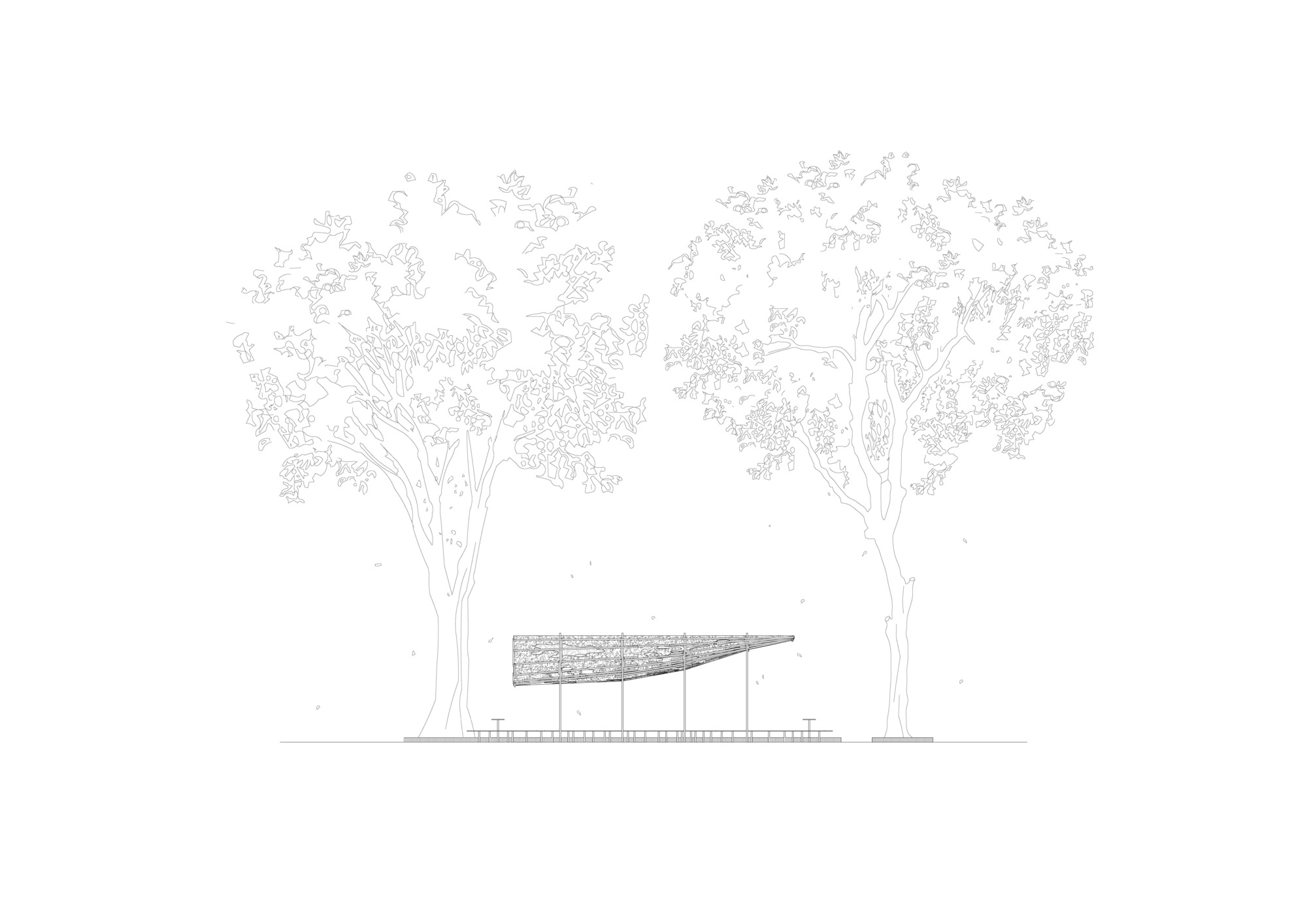 Gallery of People Pavilion, Elevated Ground / sp/n + nerd studio - 12