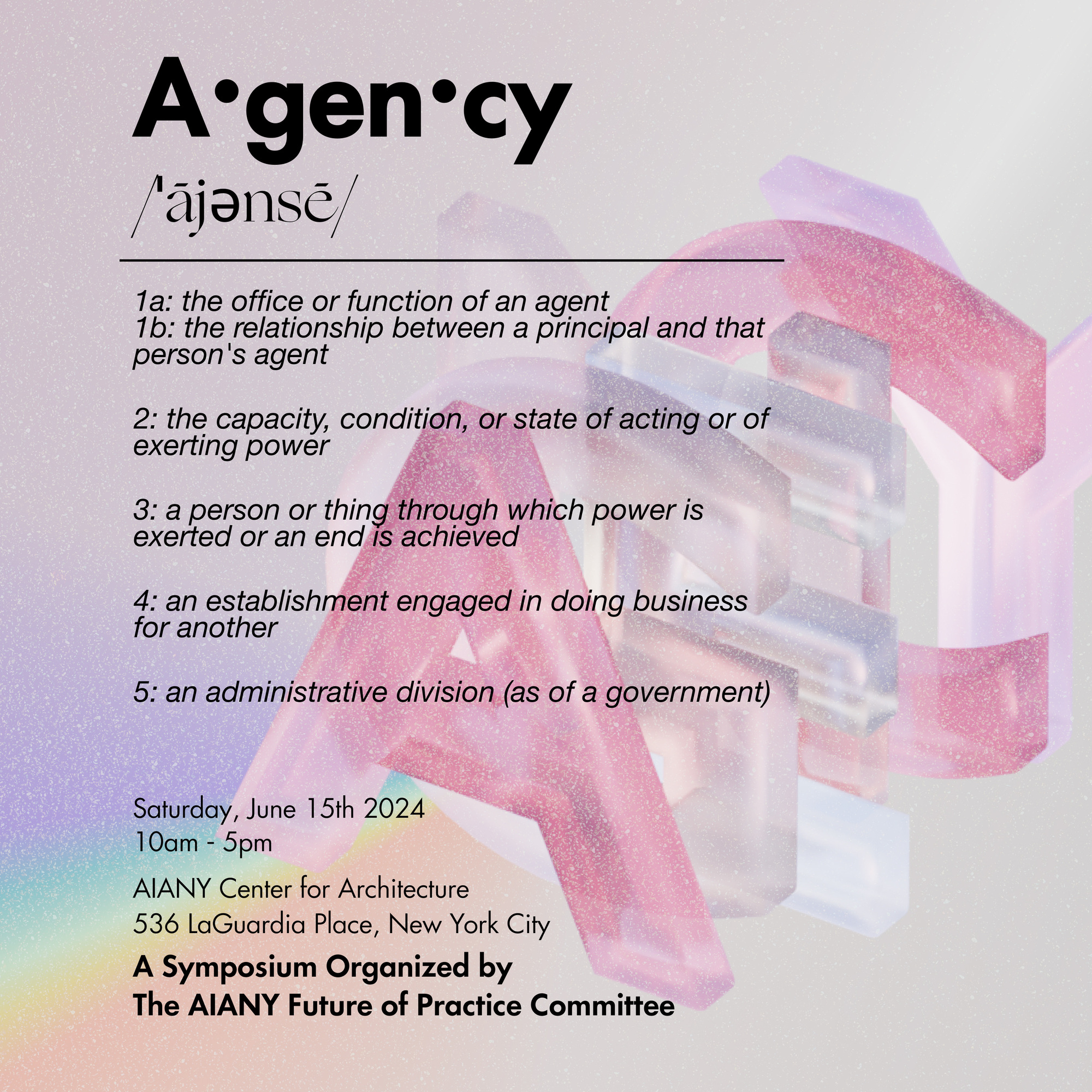 AGENCY: The Power of Architects Inside, Beside, and Beyond Practice ...