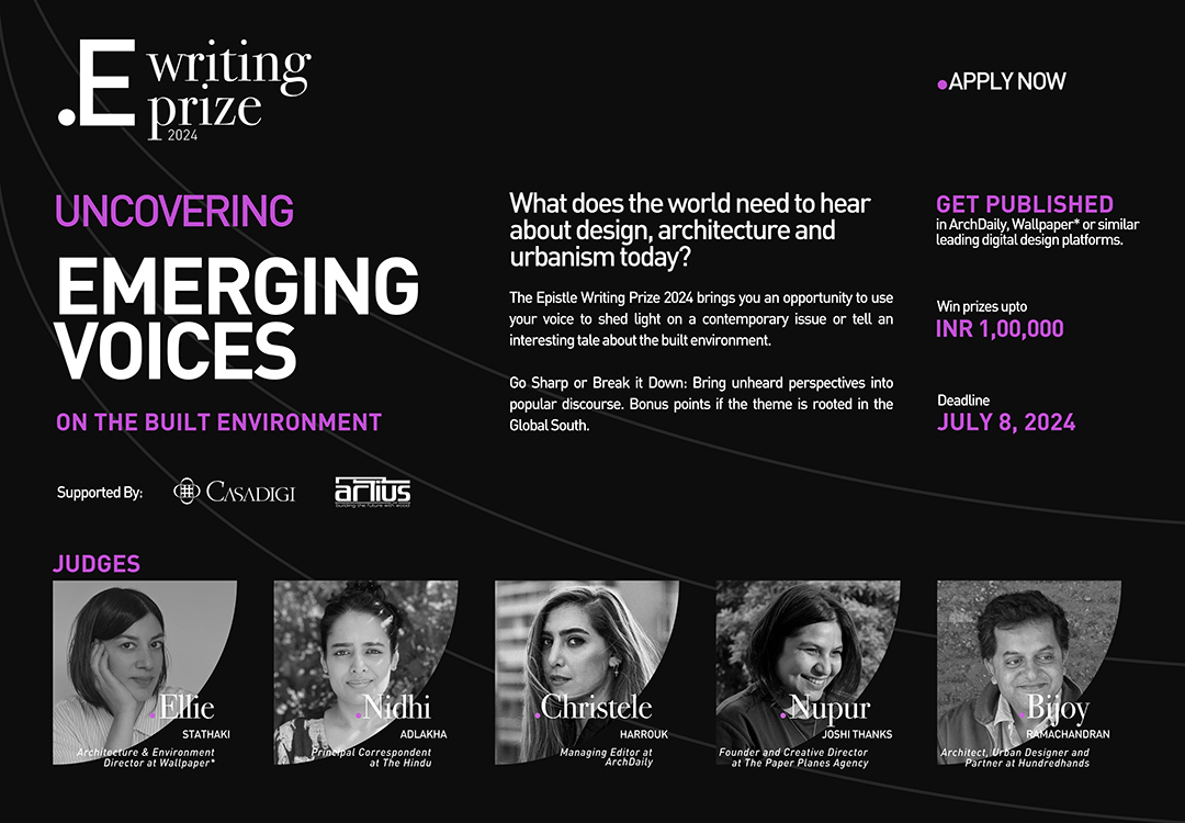 Gallery of Epistle Announces Writing Prize to Award Emerging Voices on the Built Environment of ...