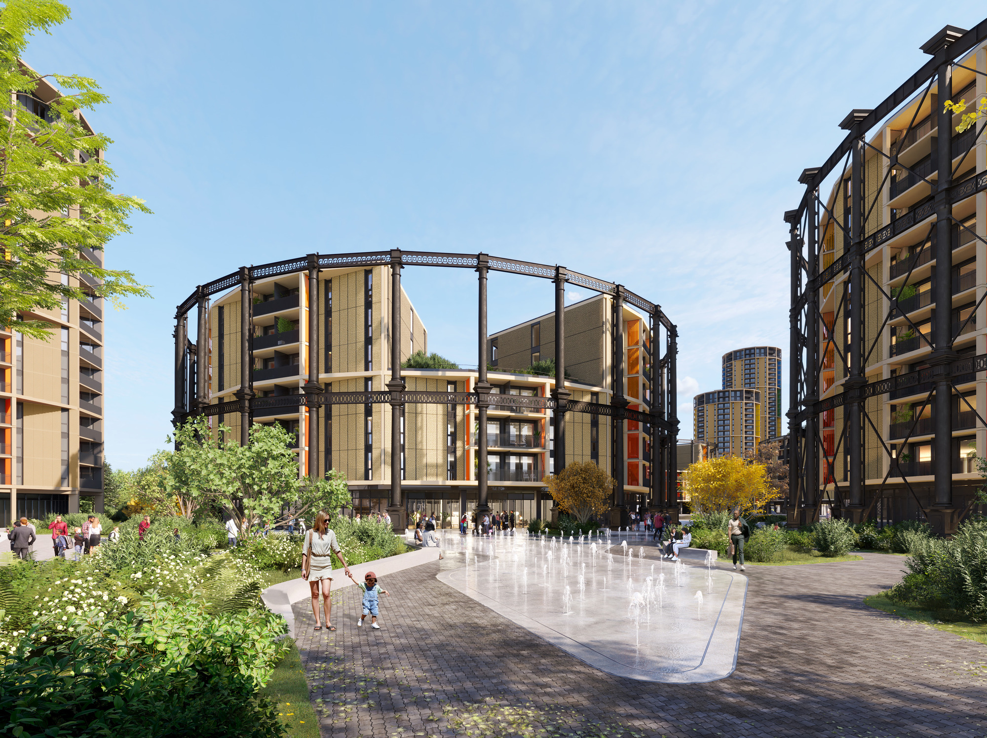 Gallery of RSHP Transforms 150-Year-Old Victorian Gasholders into a ...