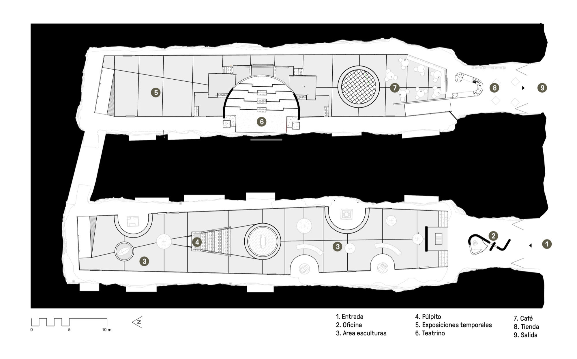Galería de Museo Subterráneo Monumental 180 metros / Yemail ...