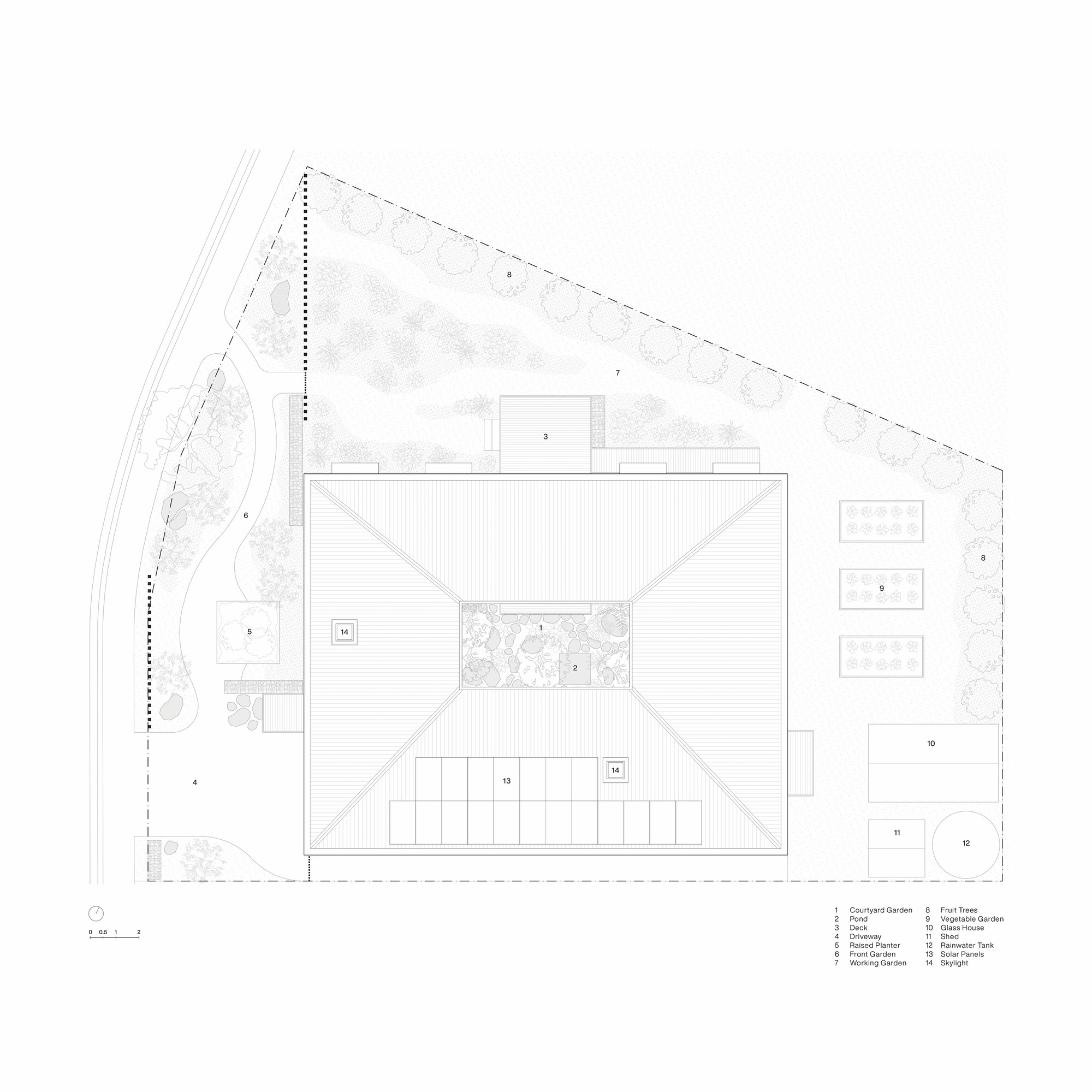 Gallery of Three Garden House / PARABOLICA - 14