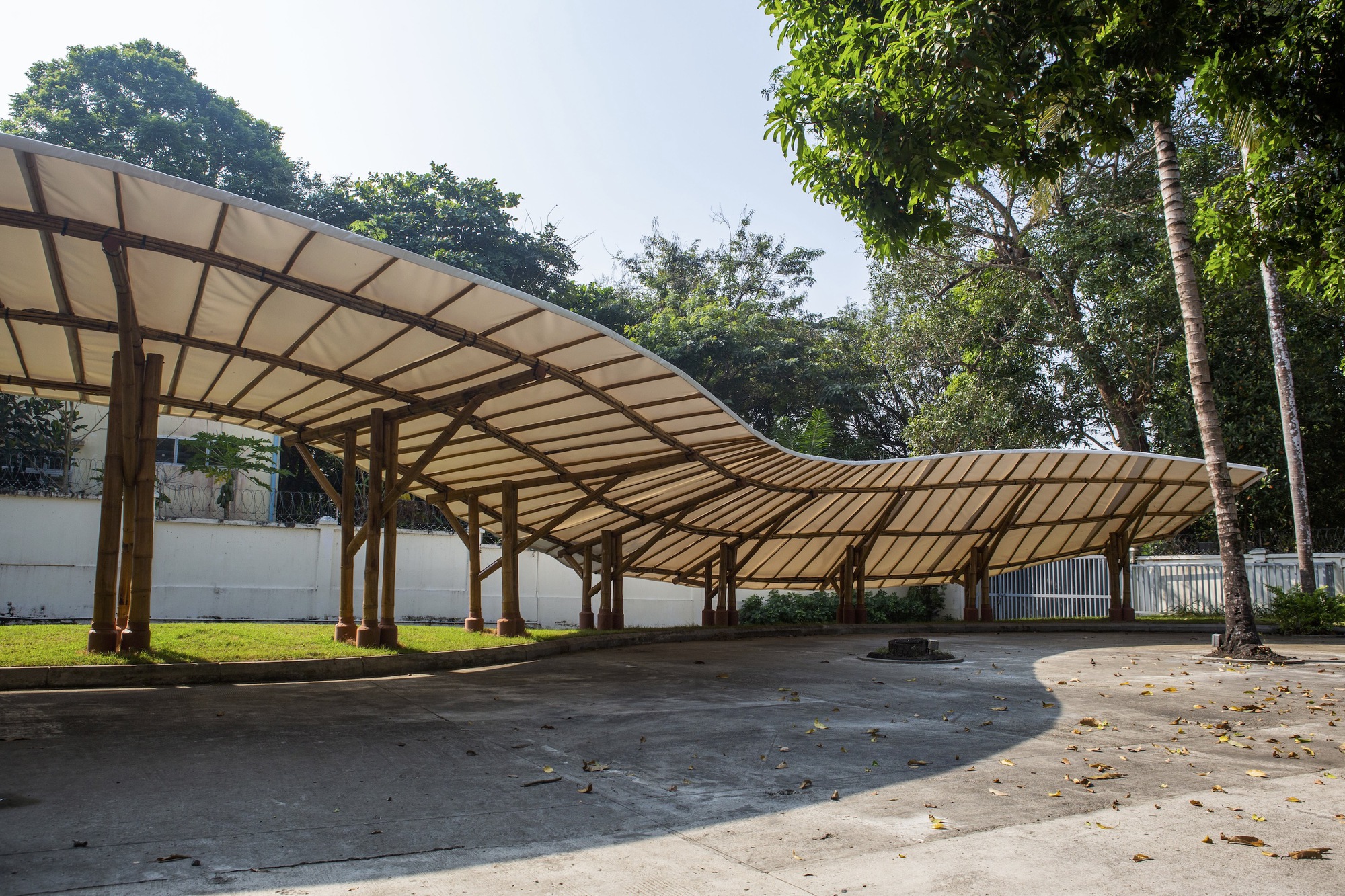 Gallery of Shade School Playground Pavilion / Blue Temple - 2
