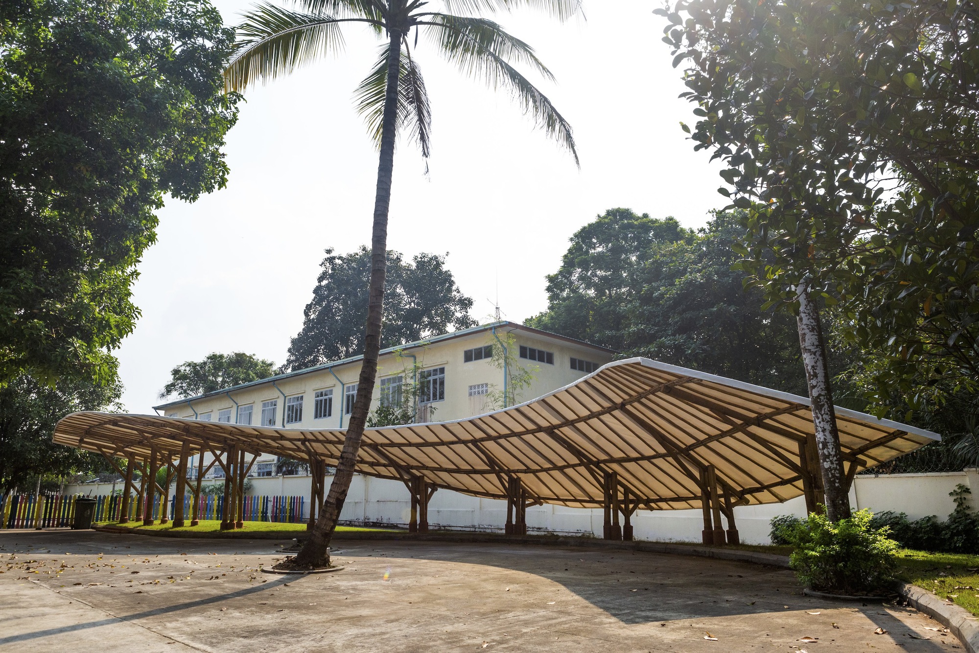 Gallery of Shade School Playground Pavilion / Blue Temple - 6