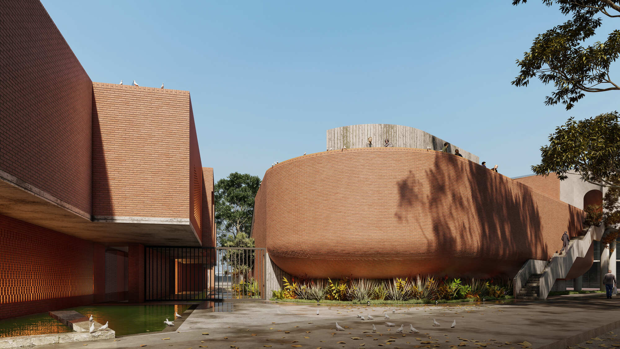 Gallery of A Cultural Complex in Iraq and an Urban Cloister in India ...