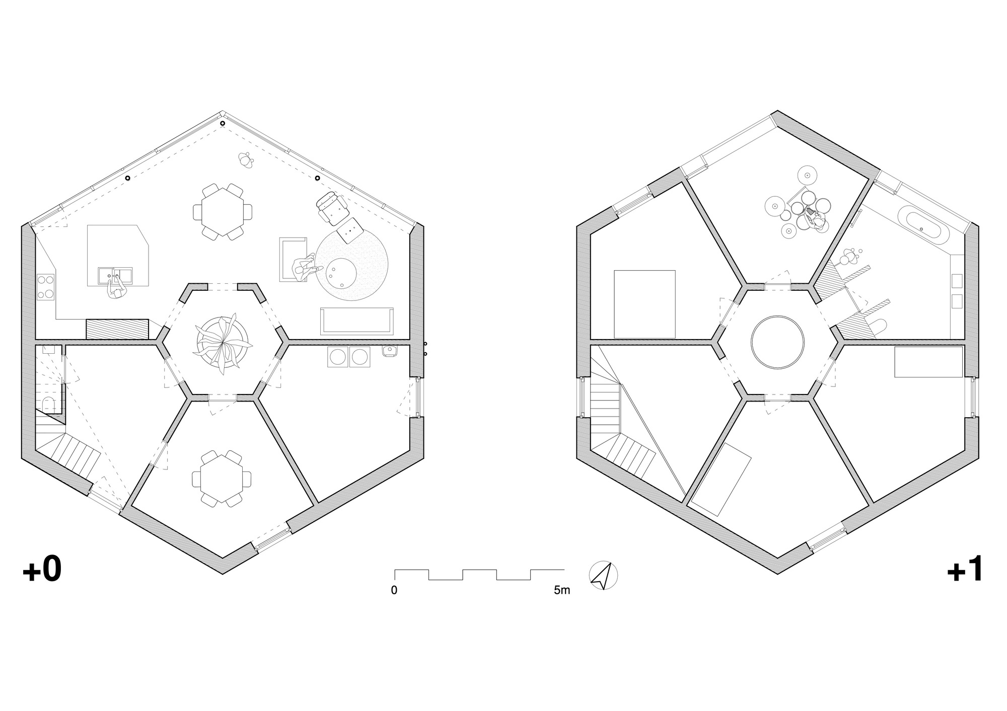 Gallery of Stijn & Nele Hexagonal House / Atelier Vens Vanbelle - 17