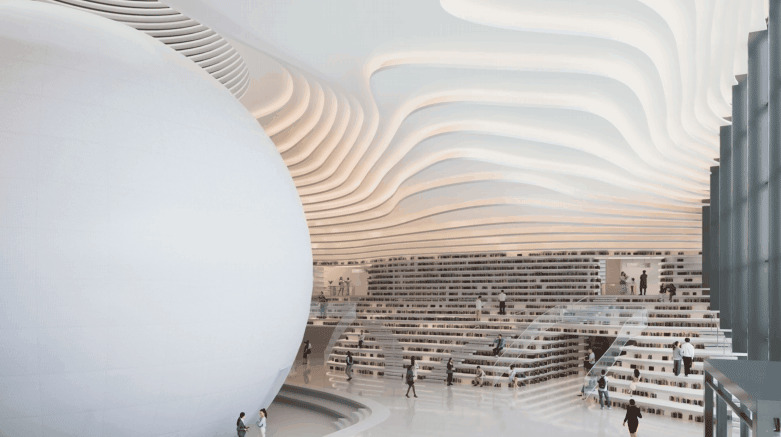 Gallery of MVRDV’s Tianjin Binhai Library: A Case Study in ...