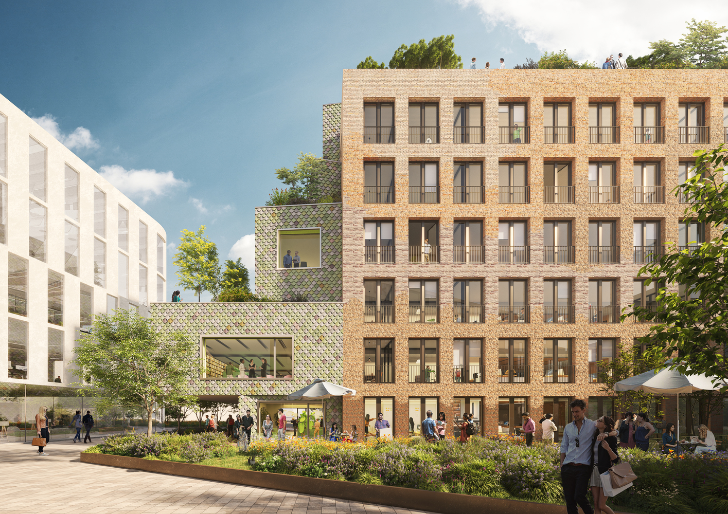 Gallery of MVRDV Unveils Design for a Colorful Office Building Clad in ...