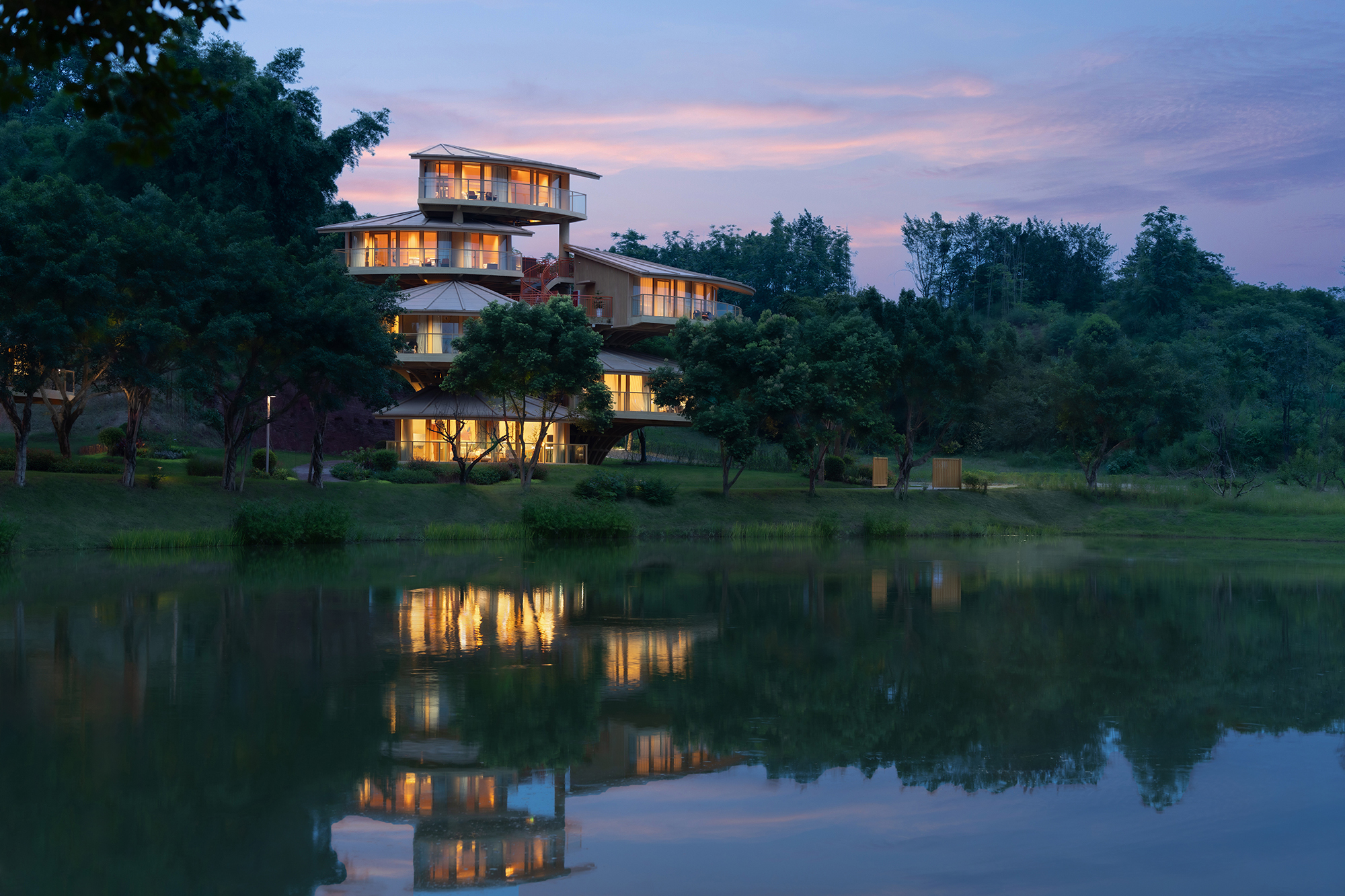 Gallery of Tree house Design of Nanxi Happy Pastoral Wild Hotel / WH ...