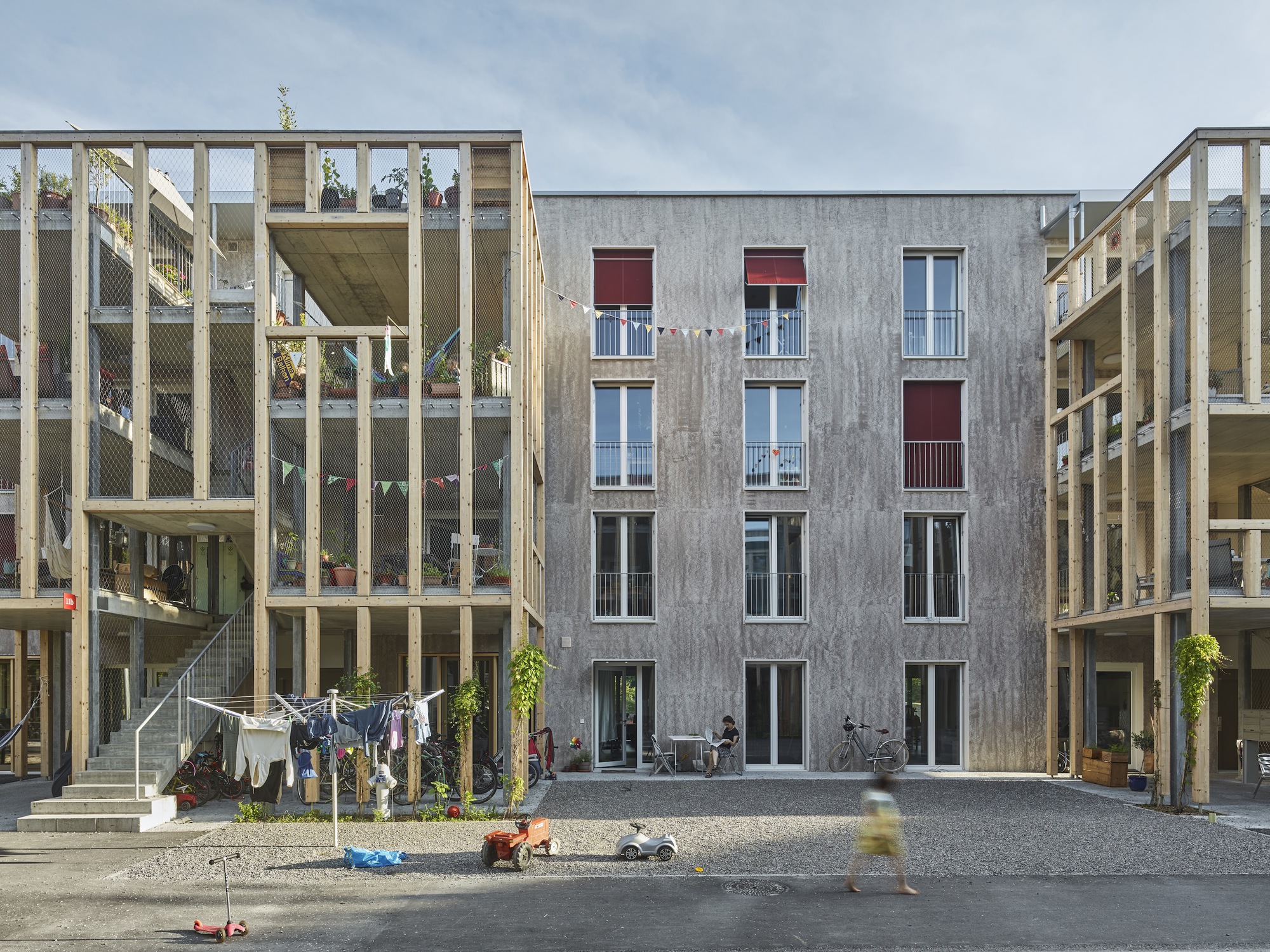 Gallery of Huebergass and District Park Bern Housing / GWJ Architektur ...