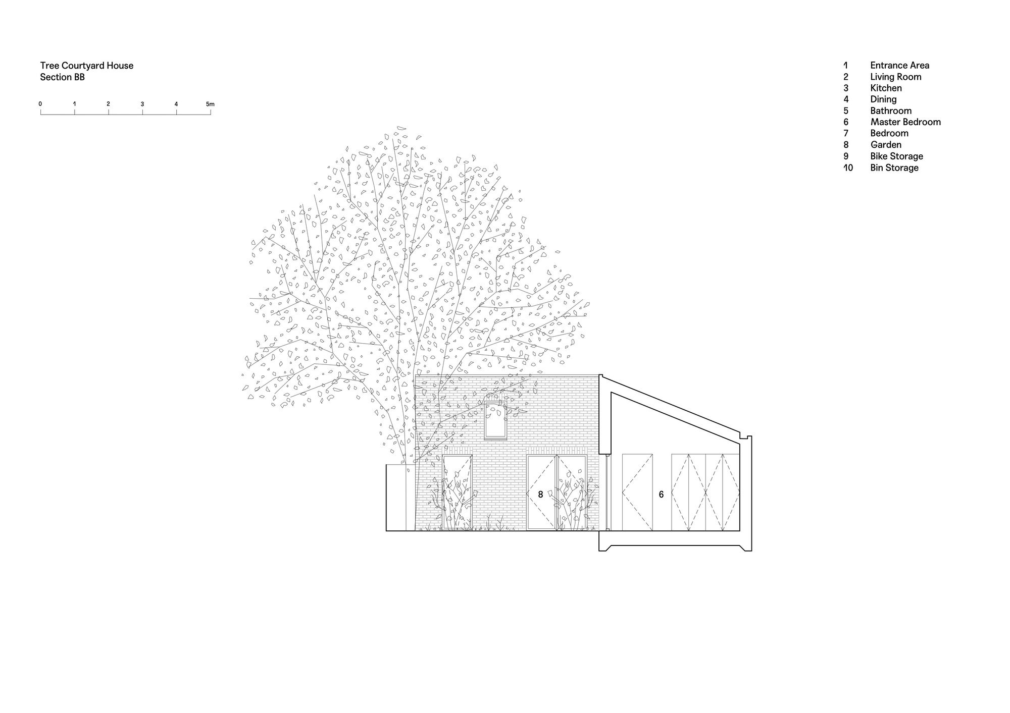 Gallery of Tree Courtyard House / ao-ft - 15