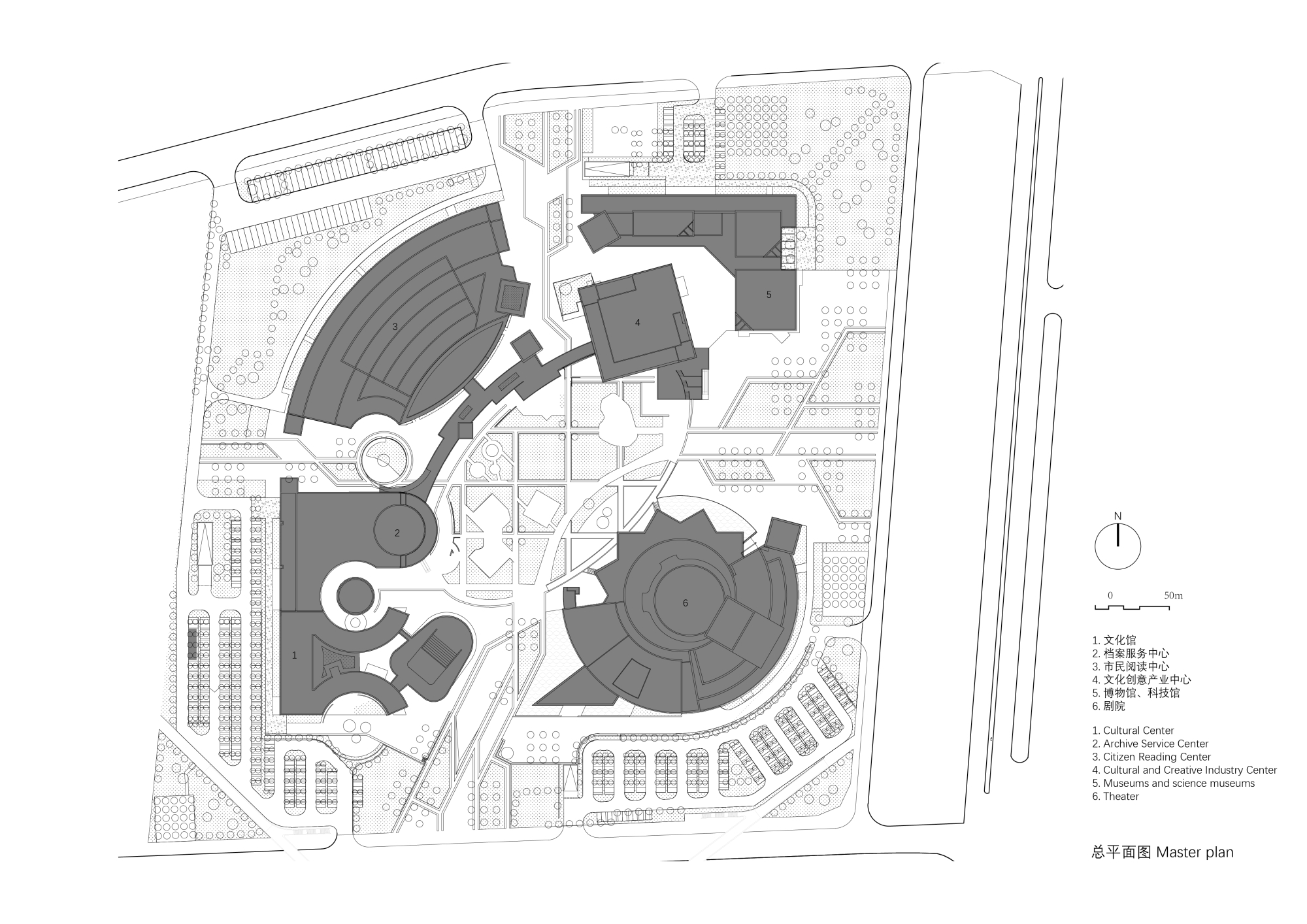 Galeria de Centro Cultural East&West Lake de Wuhan / Dagi Architectural ...