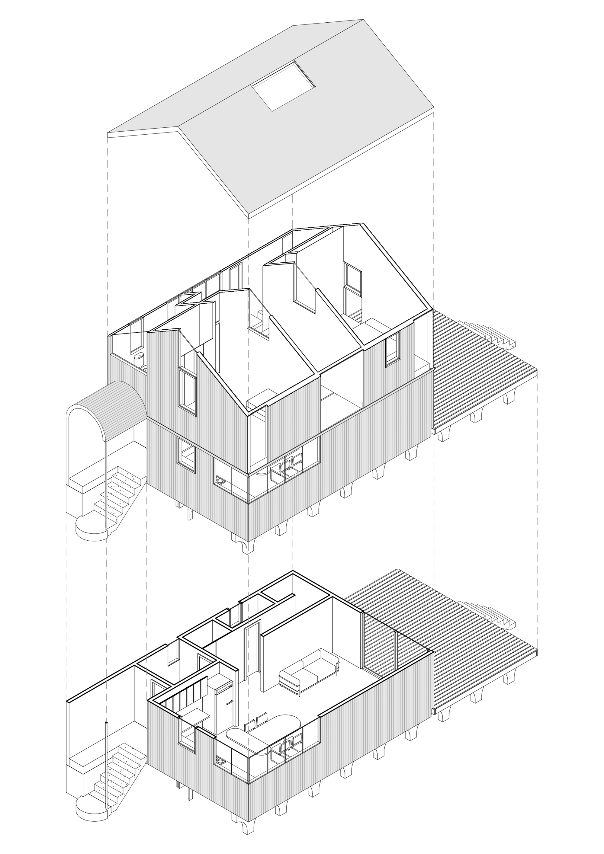 Gallery of House in the Forest / Daiber & Aceituno Arquitectos - 26