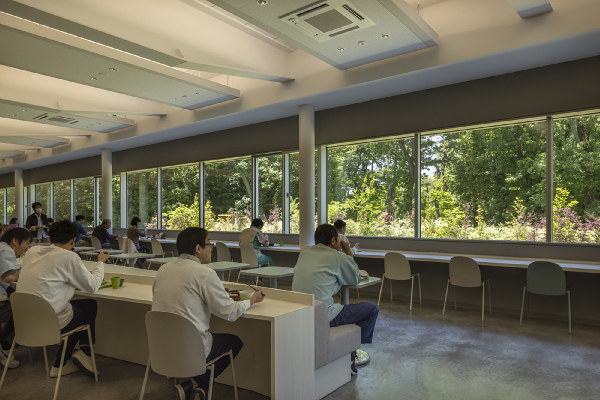 Gallery of Eisai Kawashima Industrial Park Cafeteria and Office ...