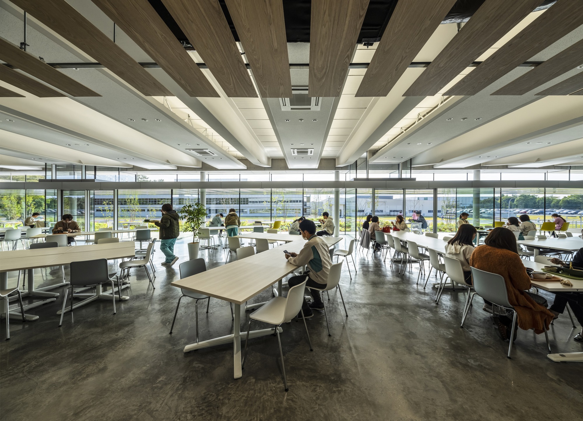 Gallery of Eisai Kawashima Industrial Park Cafeteria and Office ...
