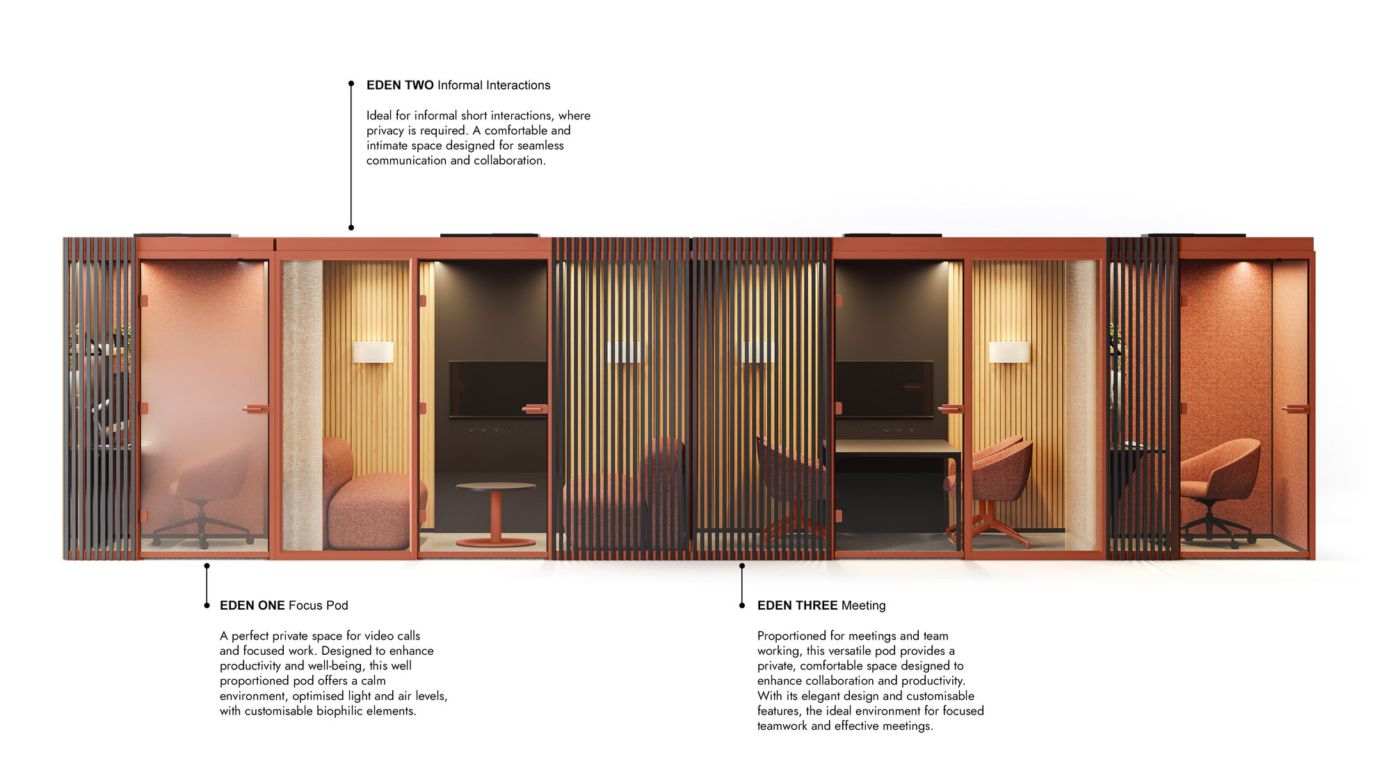 Gallery of An Eden within the Workplace: Flexible Pods with Biophilic ...