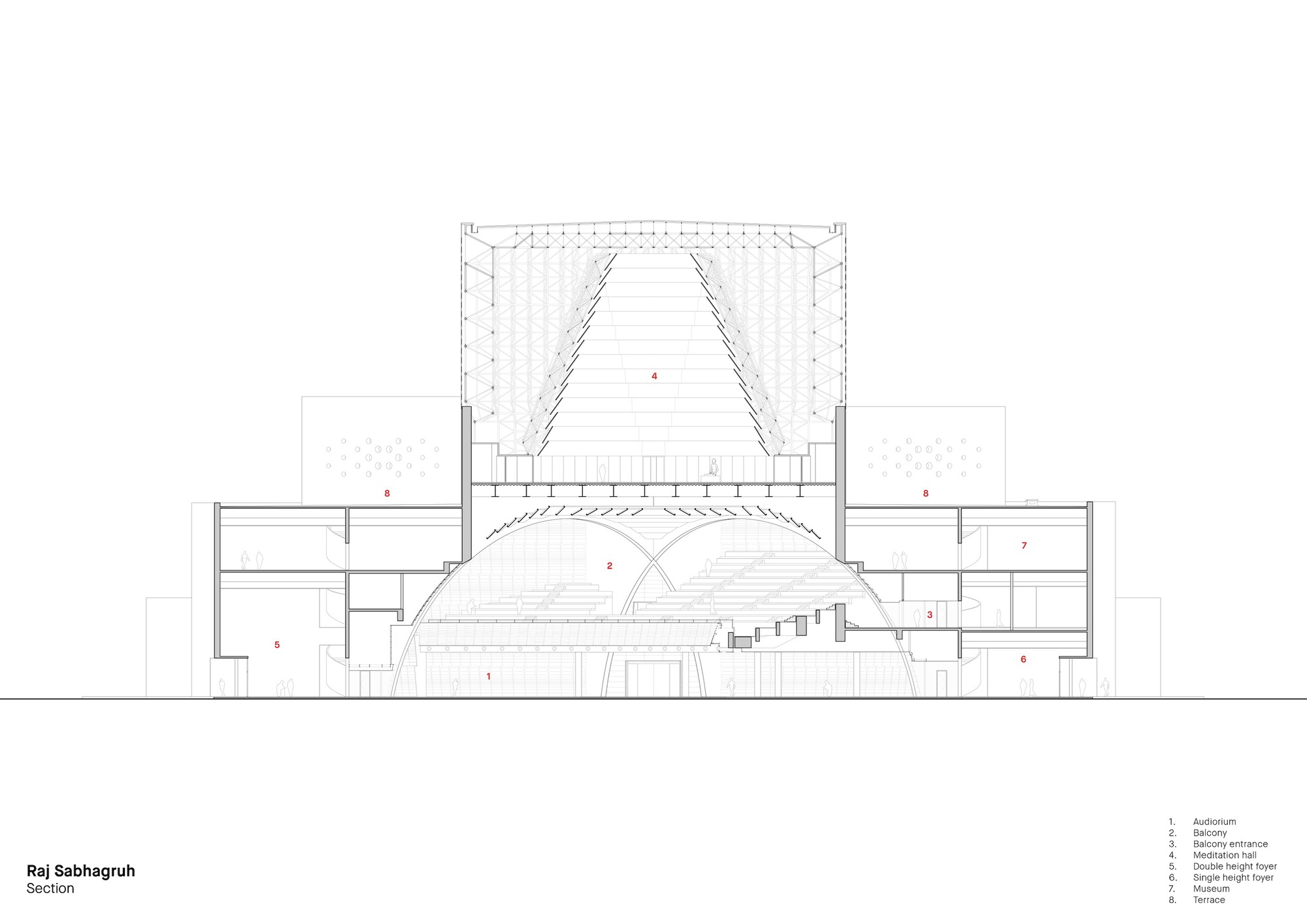 Gallery of Raj Sabhagruh Discourse Hall / Serie Architects - 21
