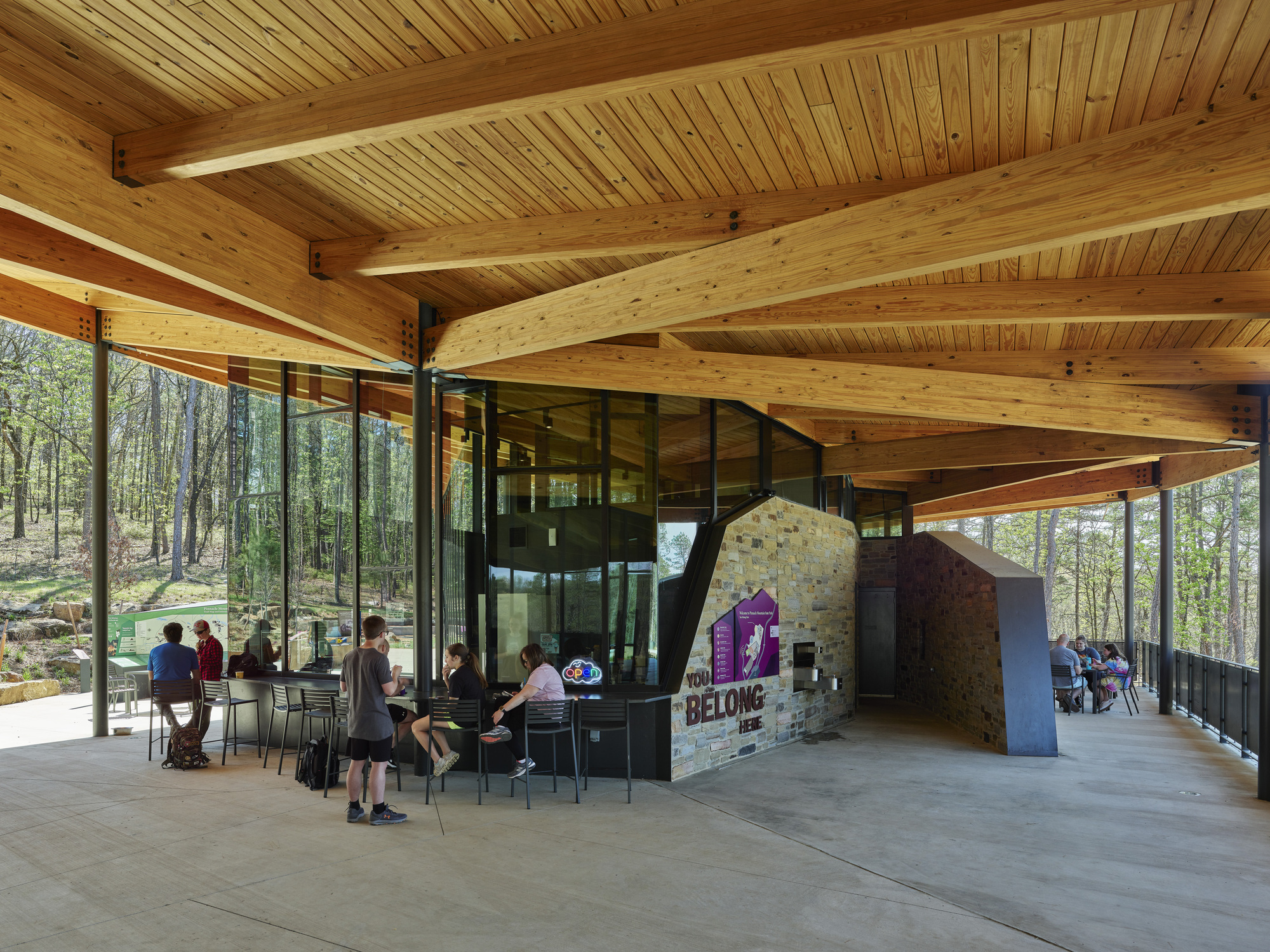 Gallery of Pinnacle Mountain State Park Visitor Center / Polk Stanley ...