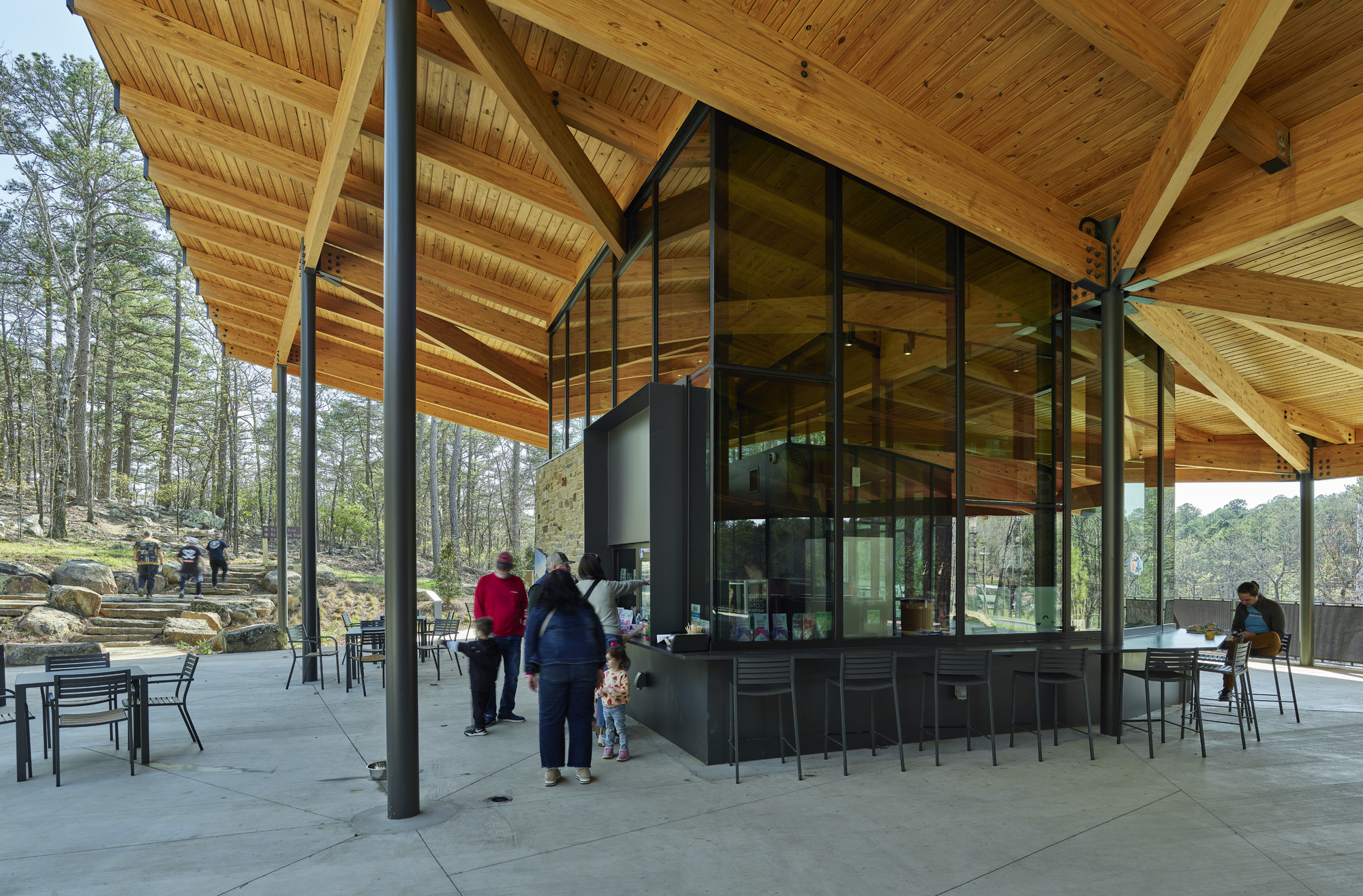 Gallery of Pinnacle Mountain State Park Visitor Center / Polk Stanley ...