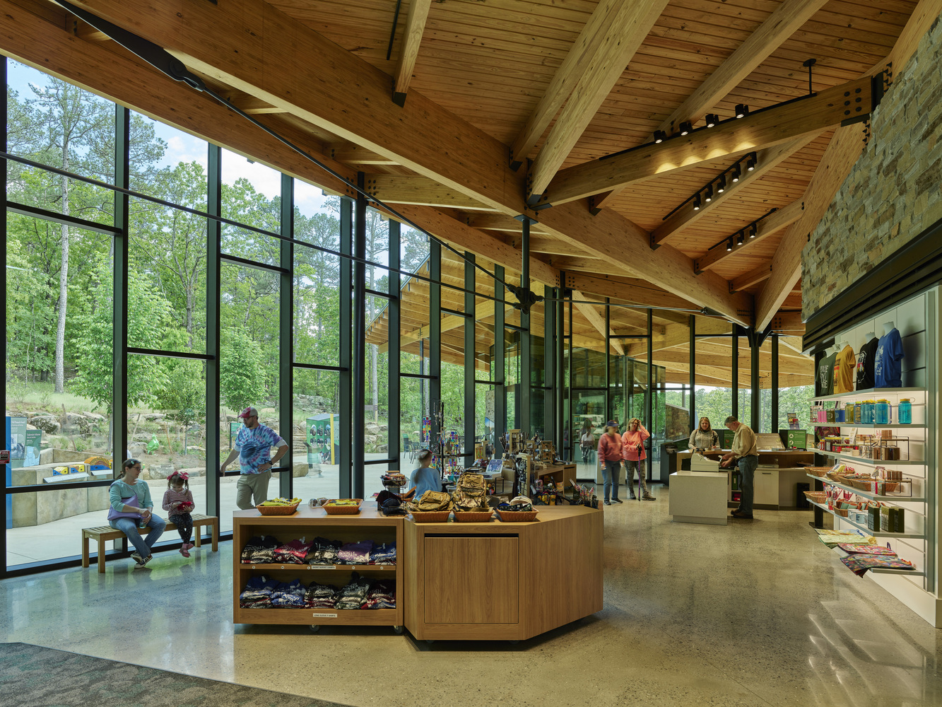 Gallery of Pinnacle Mountain State Park Visitor Center / Polk Stanley ...