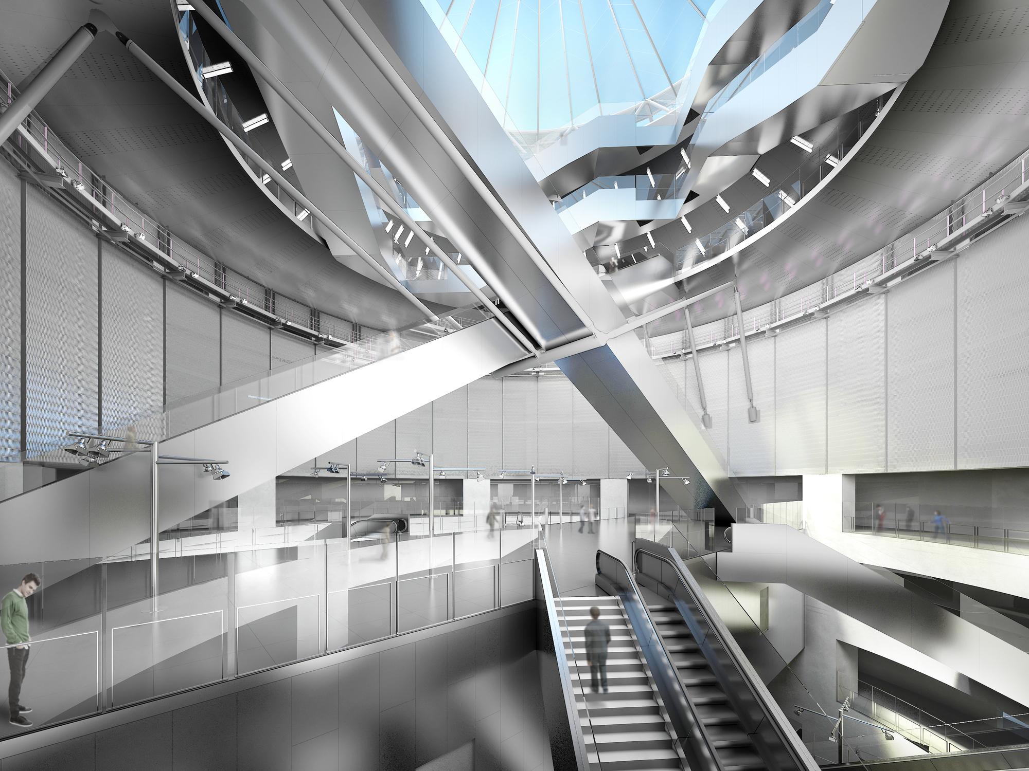 Gallery of Villejuif Gustave Roussy Station / Dominique Perrault ...