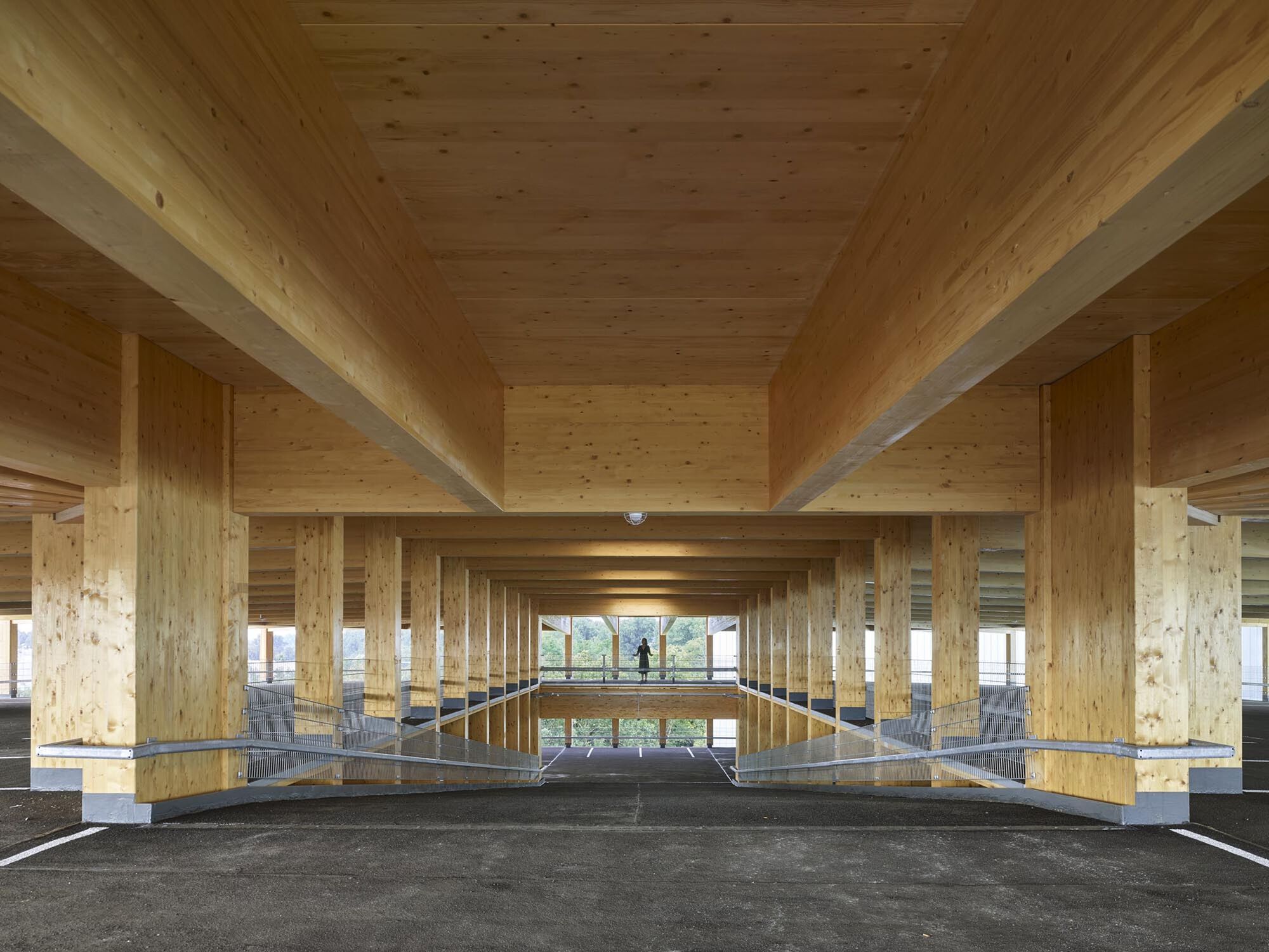 Gallery of Wooden Parking Garage Wendlingen / herrmann+bosch ...