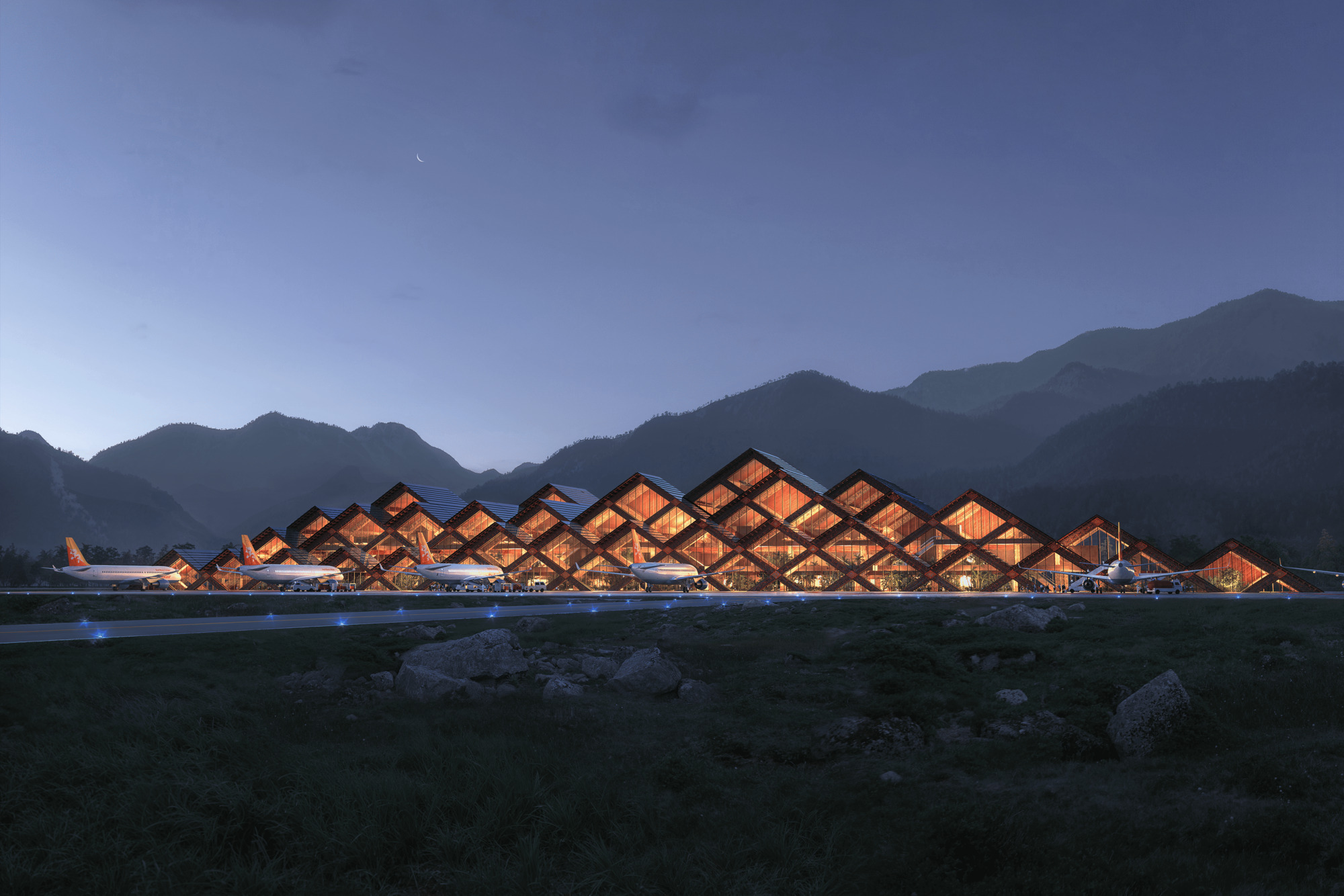 Gallery of BIG Unveils Design for Bhutan's Gelephu International Airport, to Be Showcased at ...