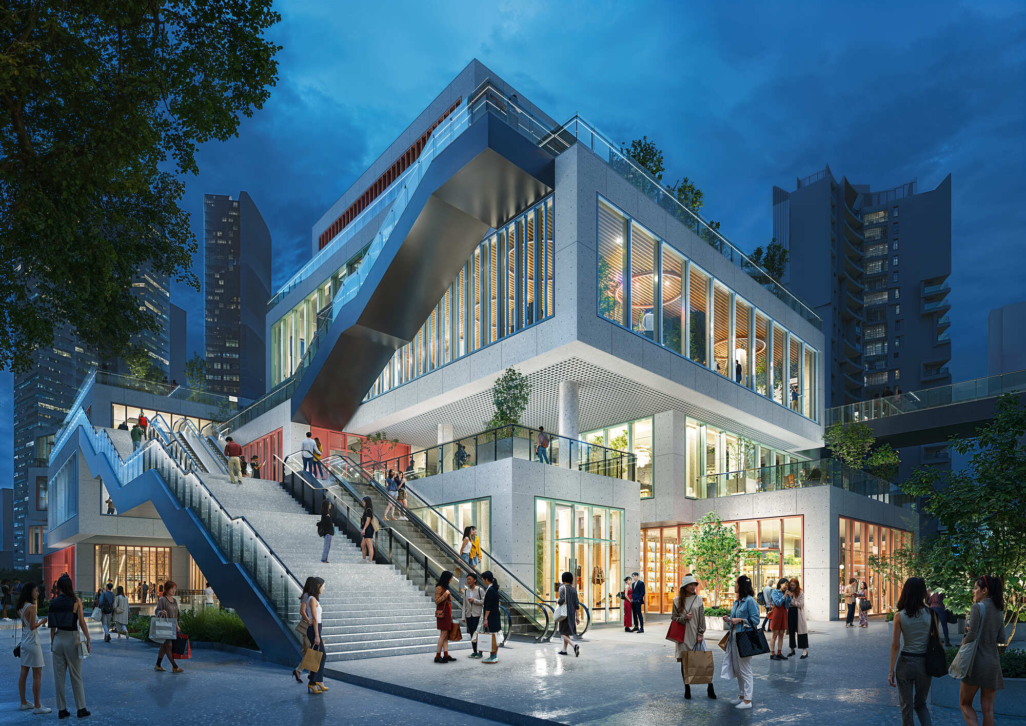 Gallery of MVRDV Designs LuLa Light Mall in Chengdu's Luxelakes Eco ...