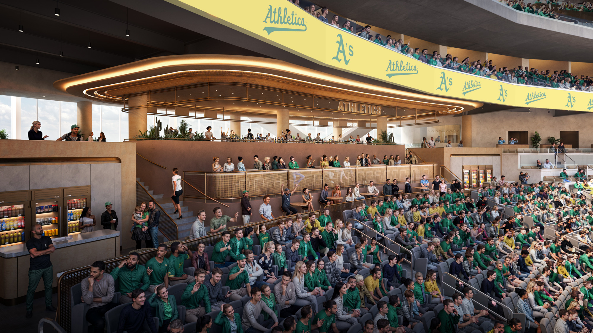 Gallery of BIG and HNTB Reveal New Renderings for the Athletics ...