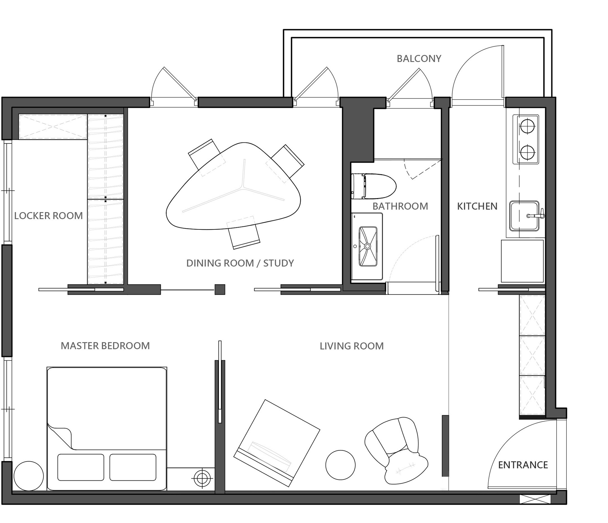Gallery of In Between Micro Flow Space Residence / Degree Design - 21