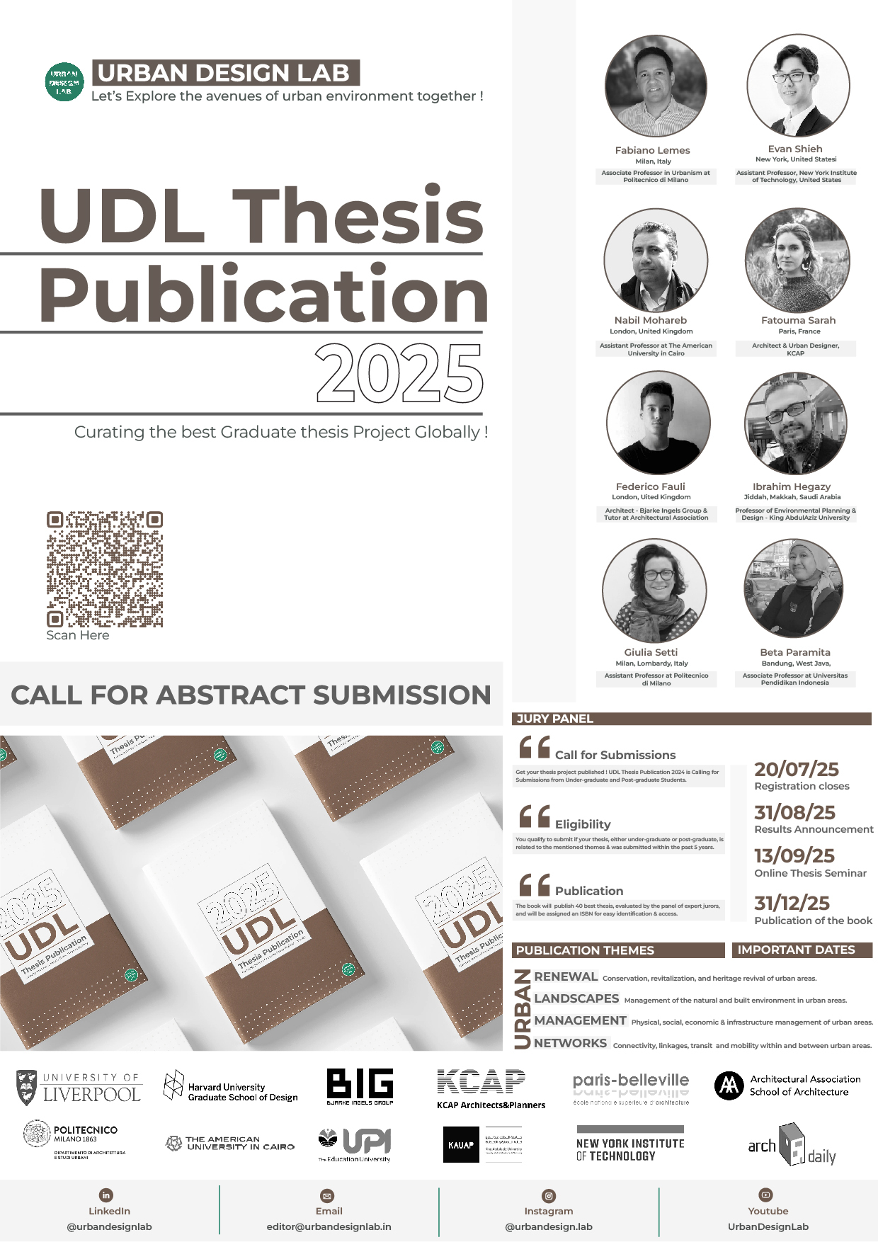 UDL Thesis Publication 2025: Call for Abstracts | ArchDaily