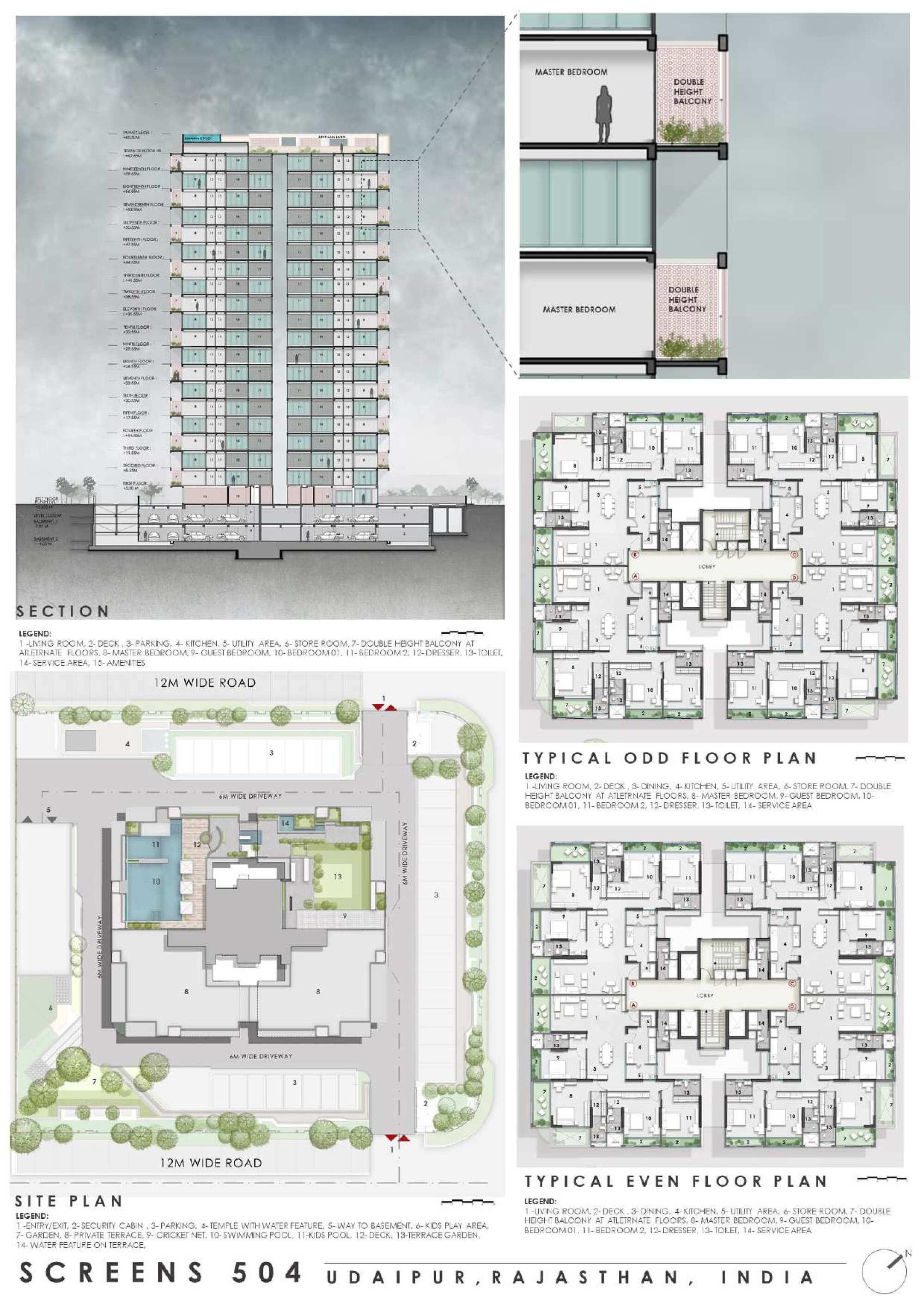 Gallery of SCREEN 504 Residential Building / Sanjay Puri Architects - 18