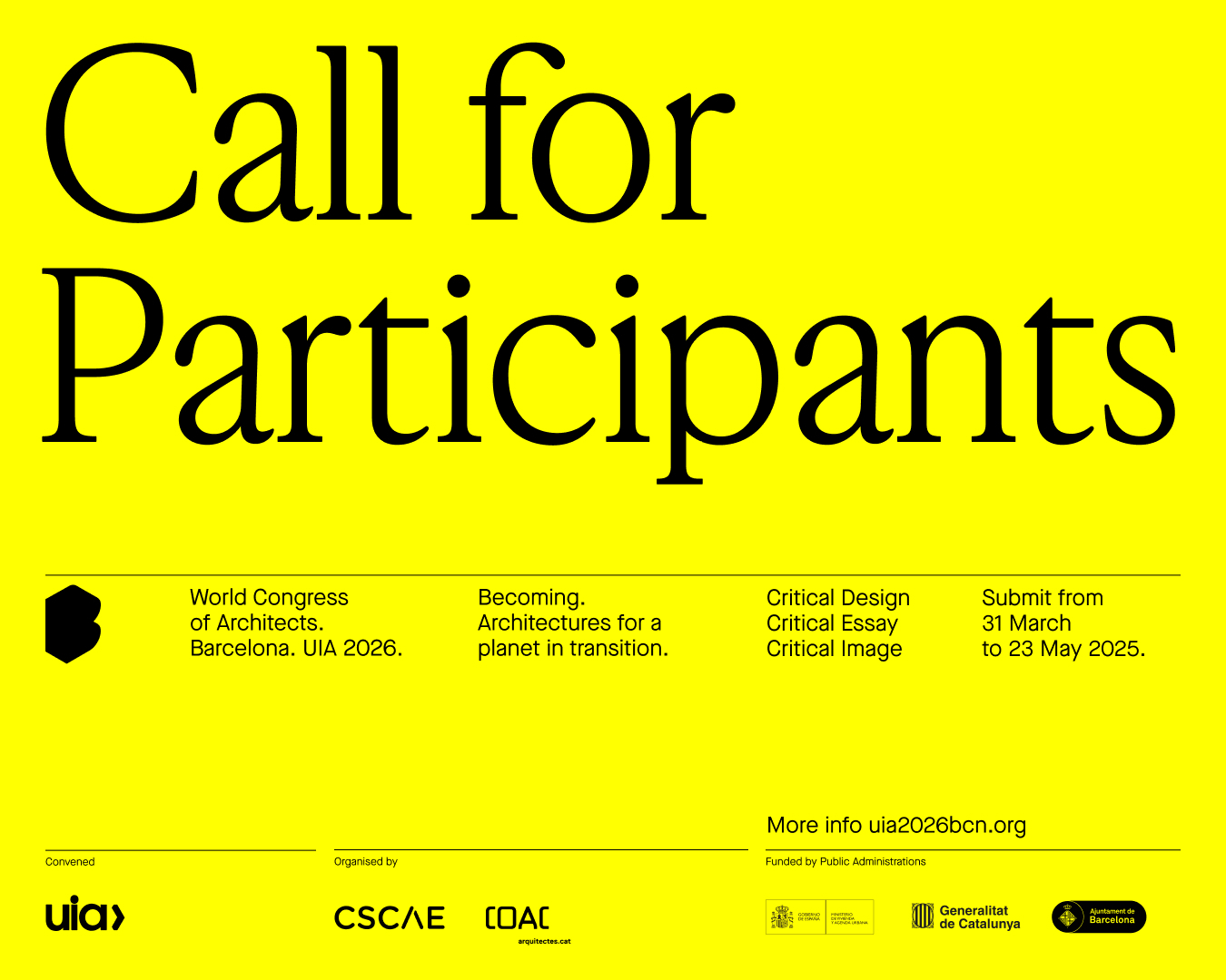 Gallery of Call for Participants: UIA World Congress of Architects 2026 ...