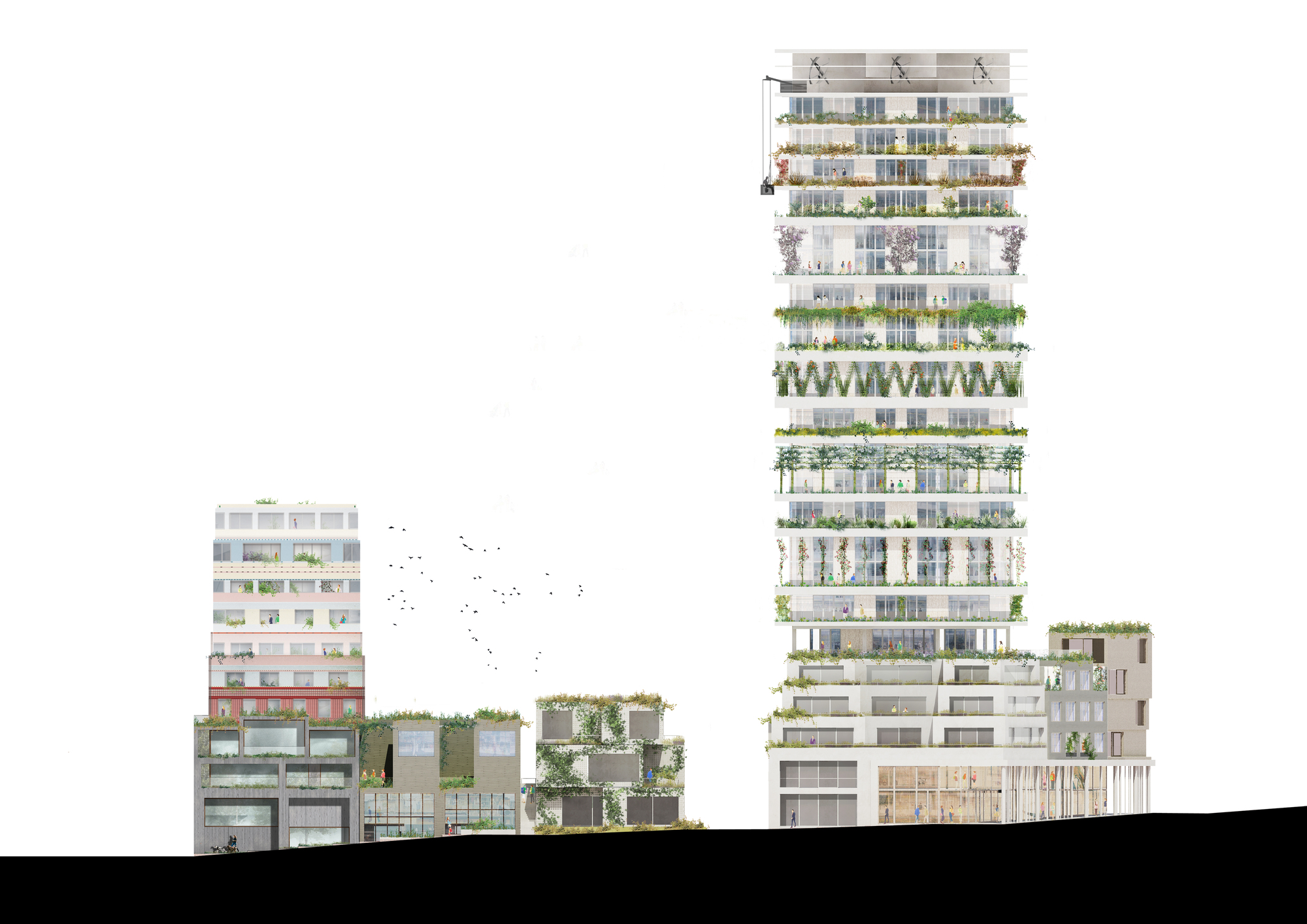 Gallery of VERTICAL Building / NL Architects + Space Encounters ...