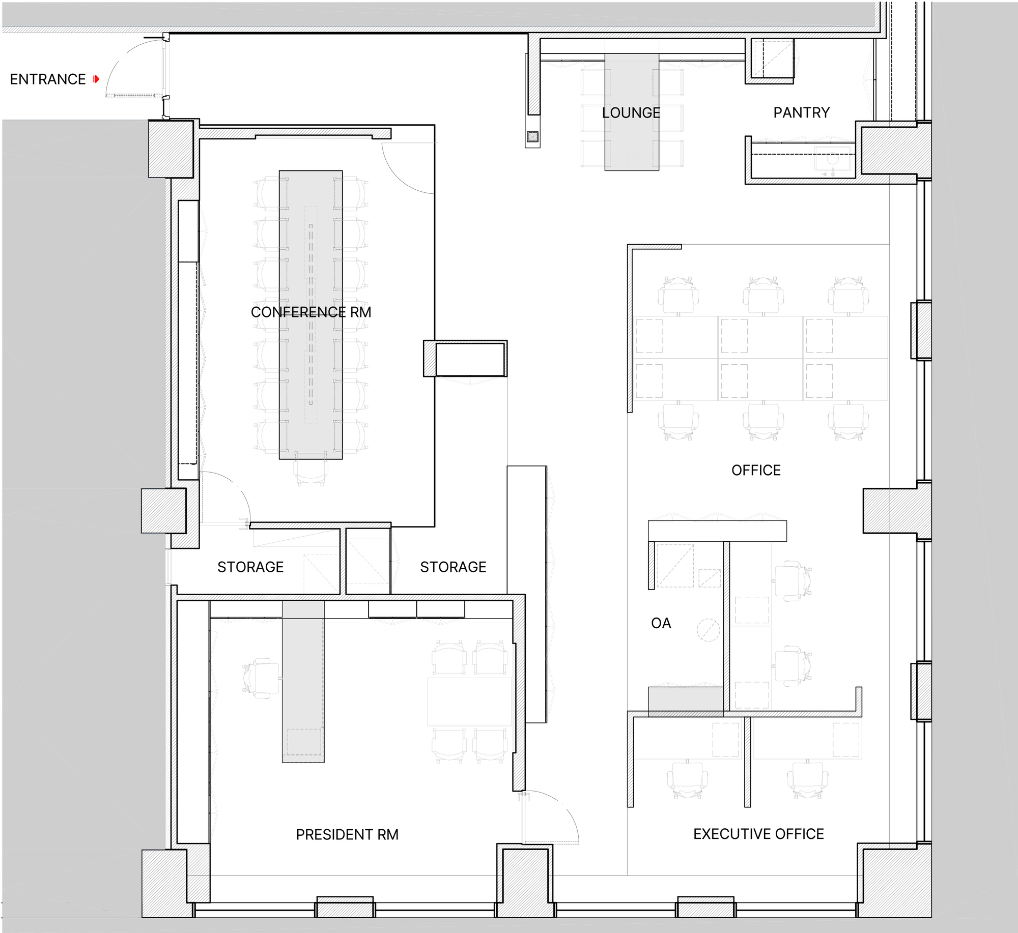 executive office layout plan