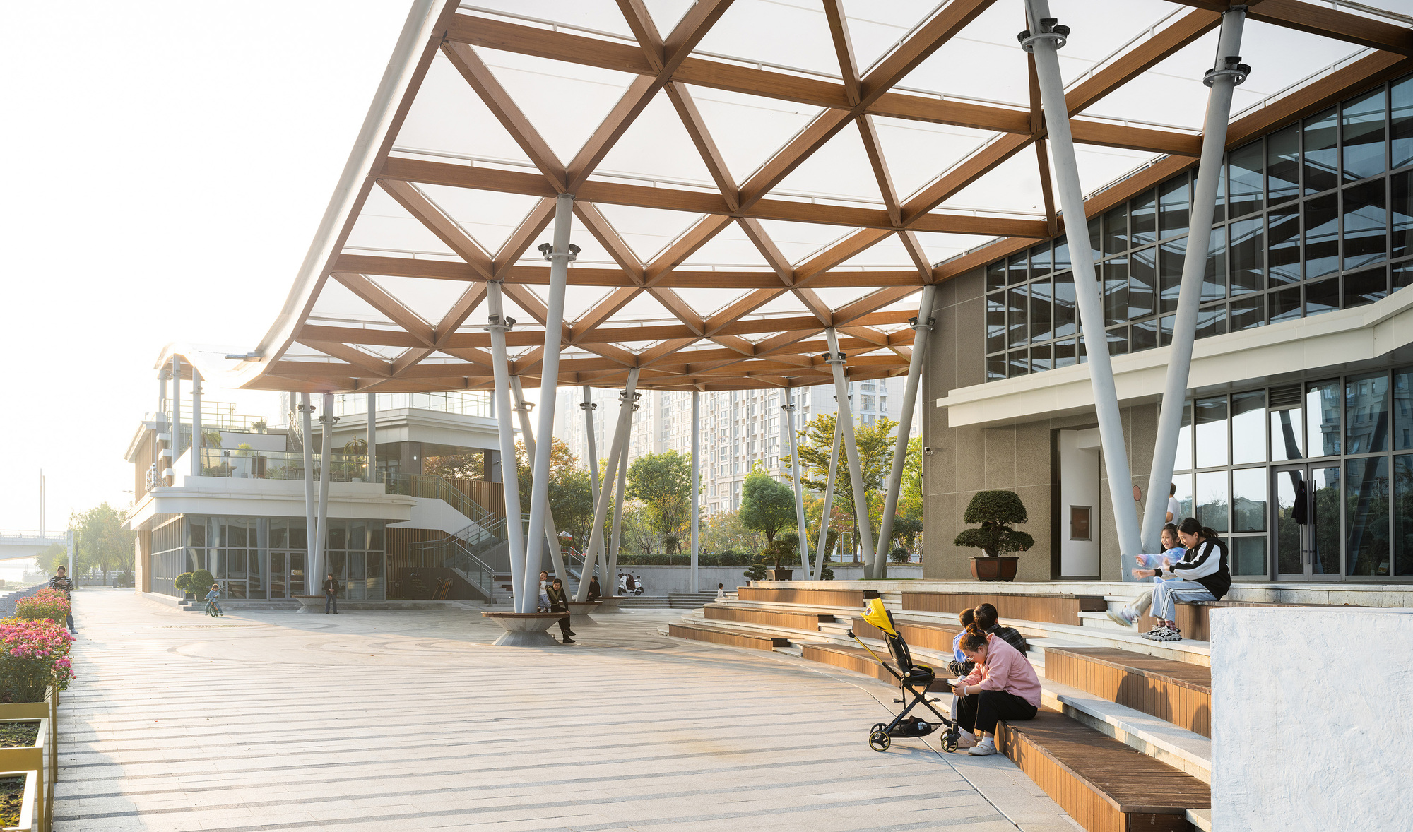 Gallery of The Canopy Pavilion by the Canal / AESEU Architectural Technology and Art studio - 9