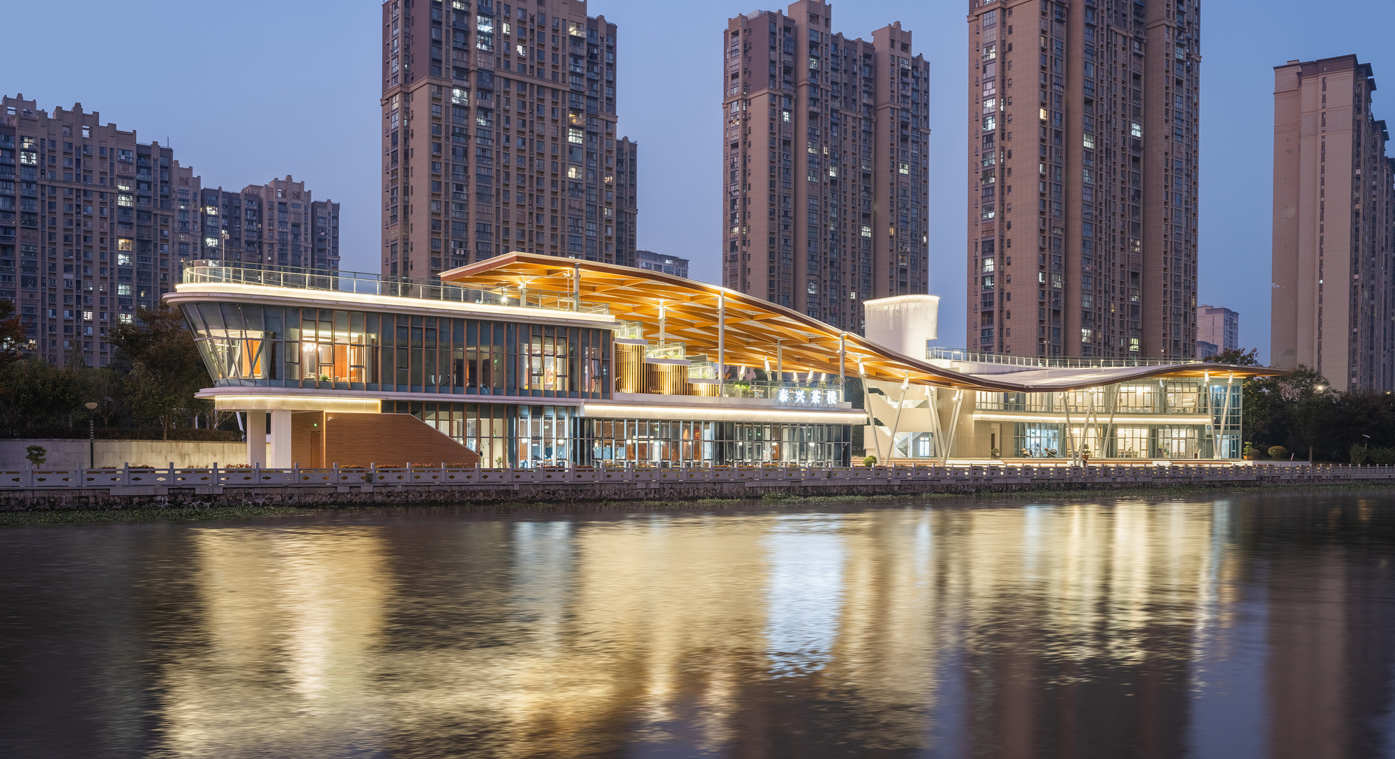 Gallery of The Canopy Pavilion by the Canal / AESEU Architectural ...