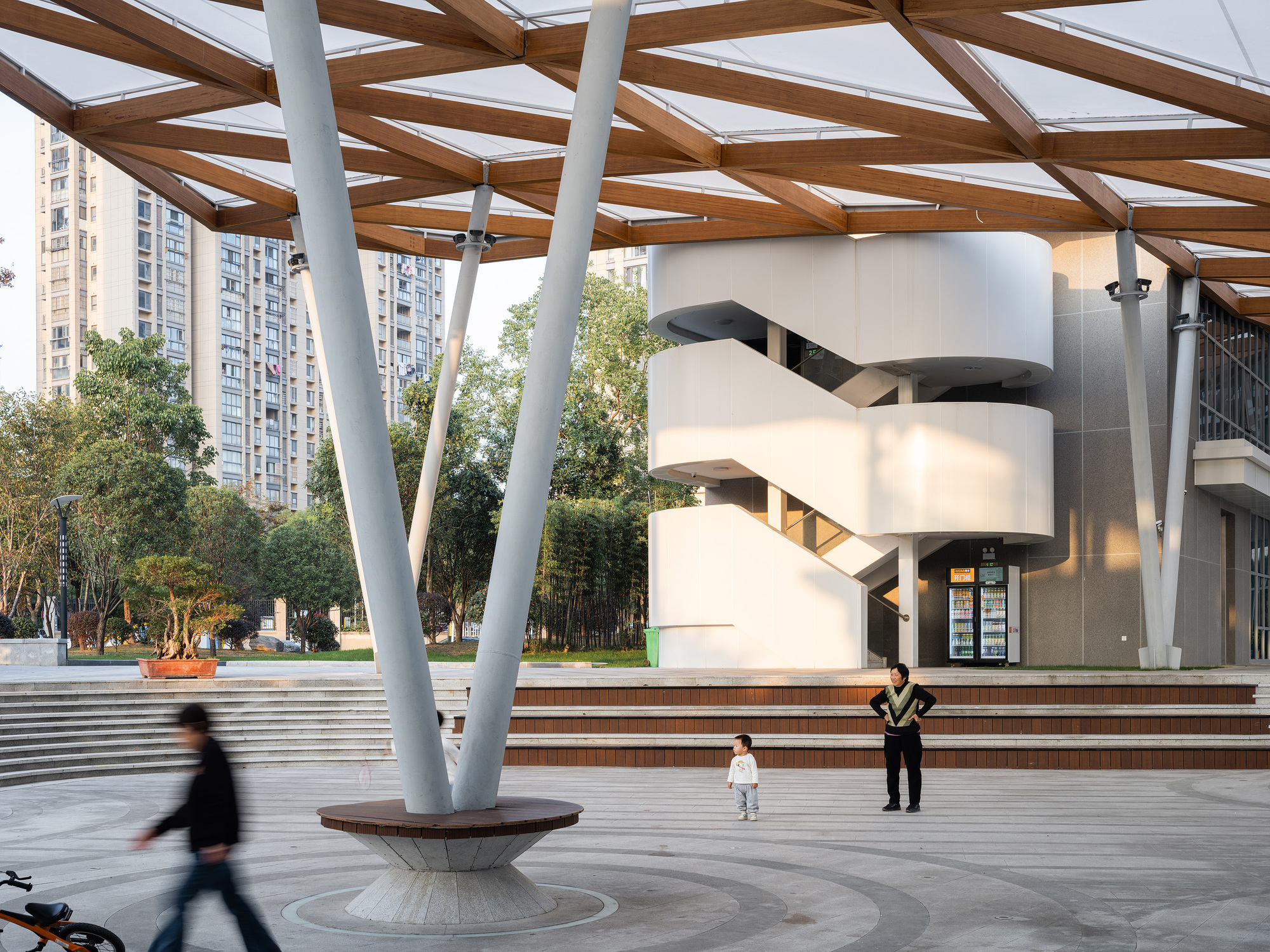 Gallery of The Canopy Pavilion by the Canal / AESEU Architectural ...