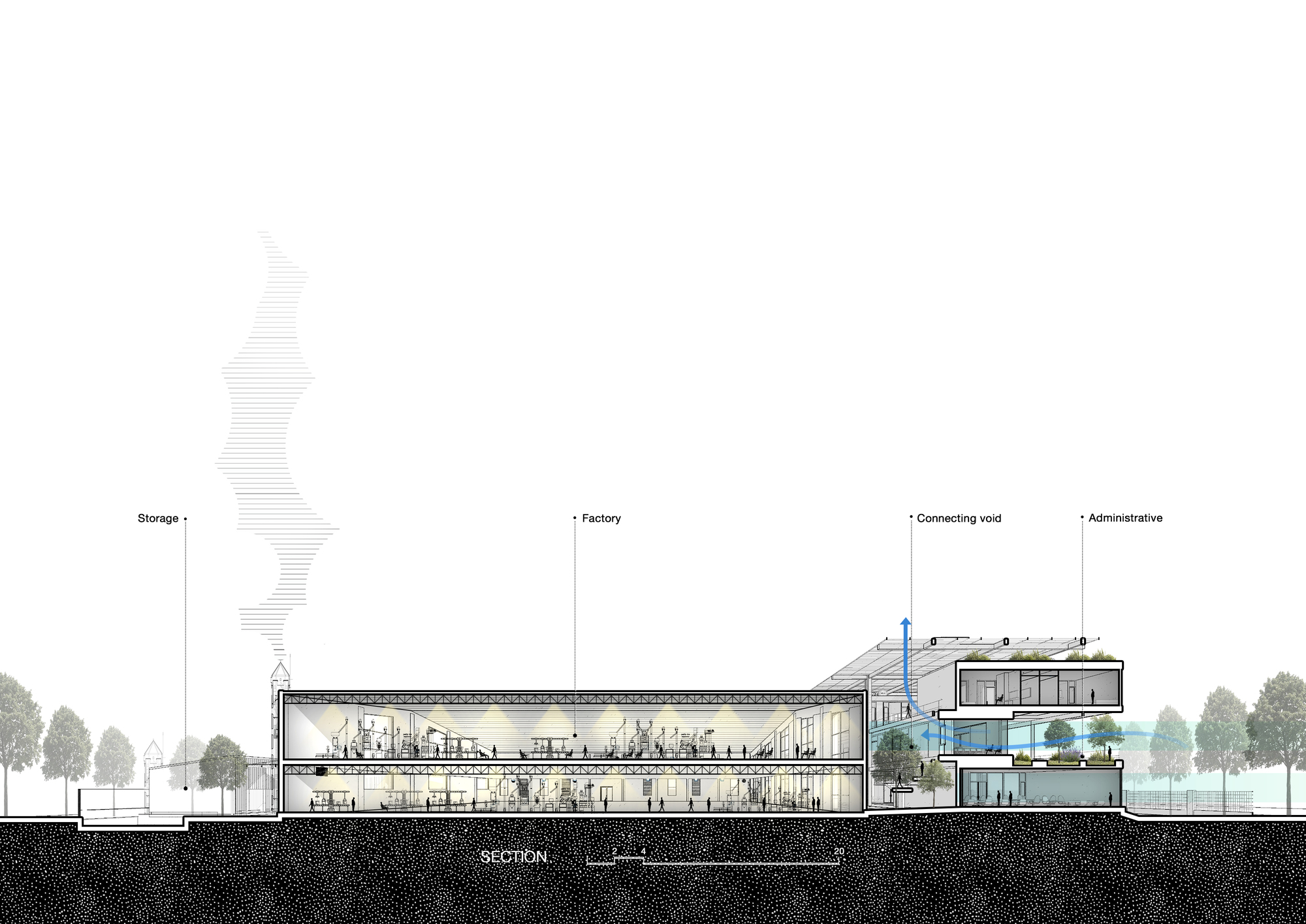 Gallery of Textile Factory Office / Ho Khue Architects - 53