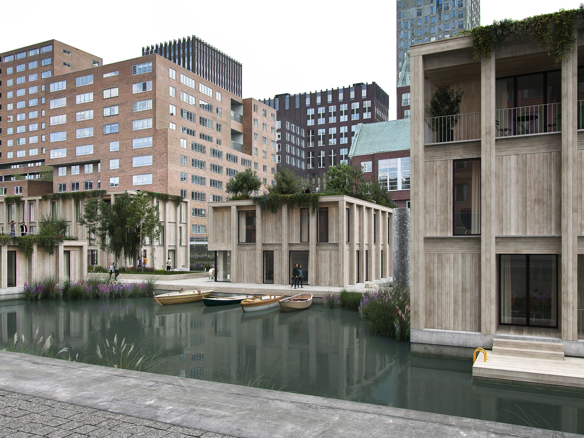 Gallery of MAST Reveals Floating Neighborhood Design for Rotterdam’s ...