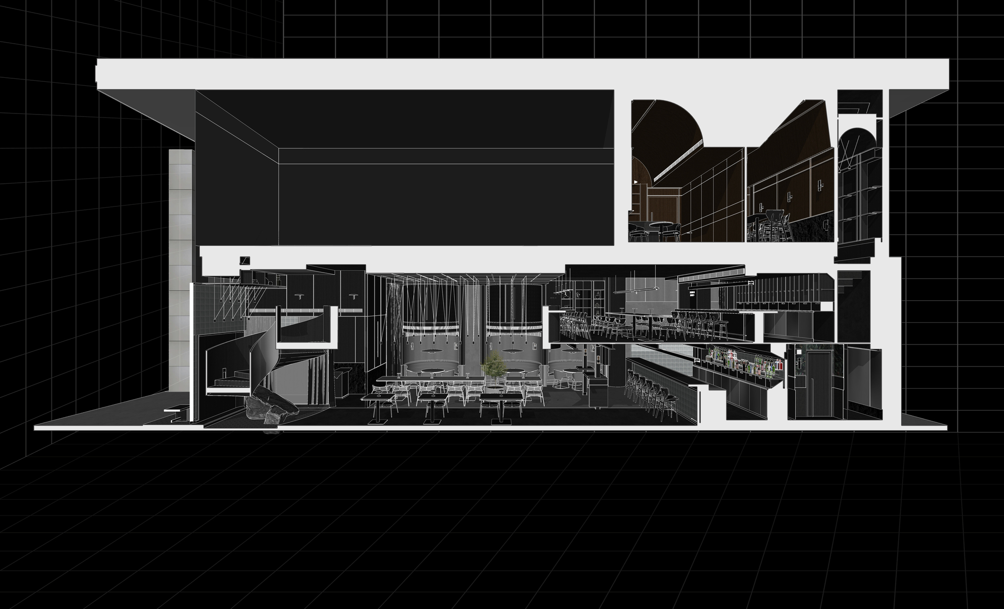 Gallery of LAIR Restaurant Bar / RENESA Architecture Design Interiors ...