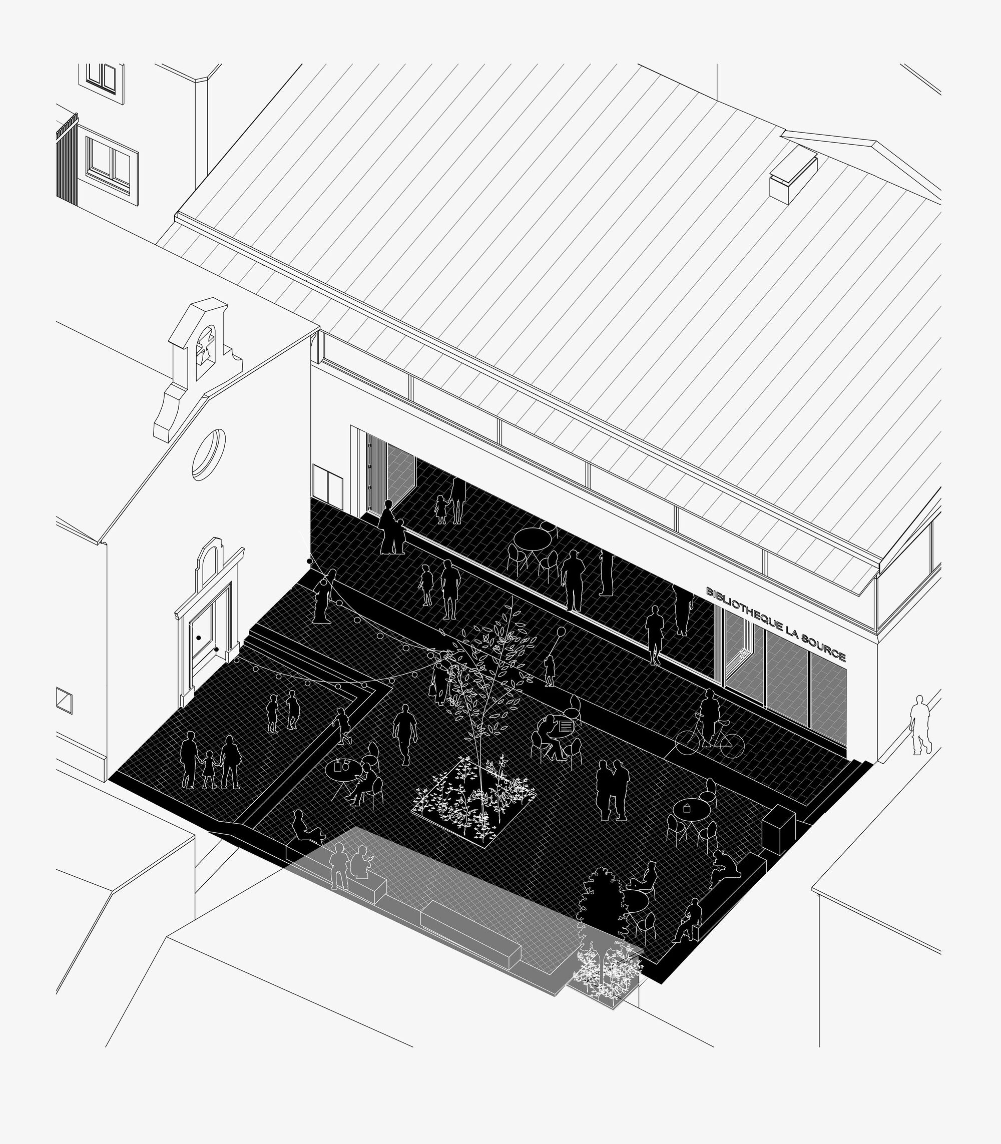 Gallery of La Source Third-Place Library / NAS architecture - 28