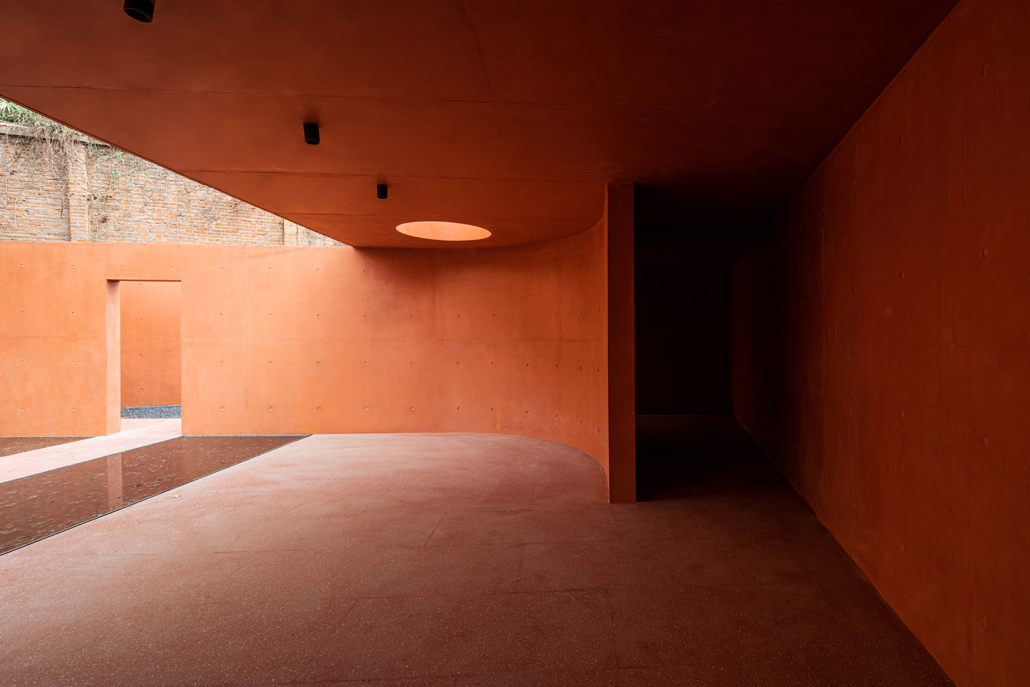 Gallery of More Than Gray: 15 Projects That Explore Red Pigmented ...
