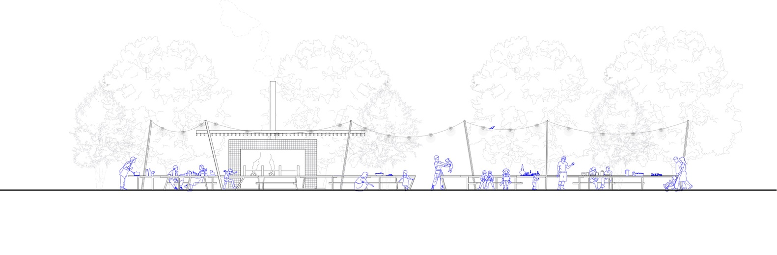 Gallery of The Communal Barbecue / h3o architects - 24